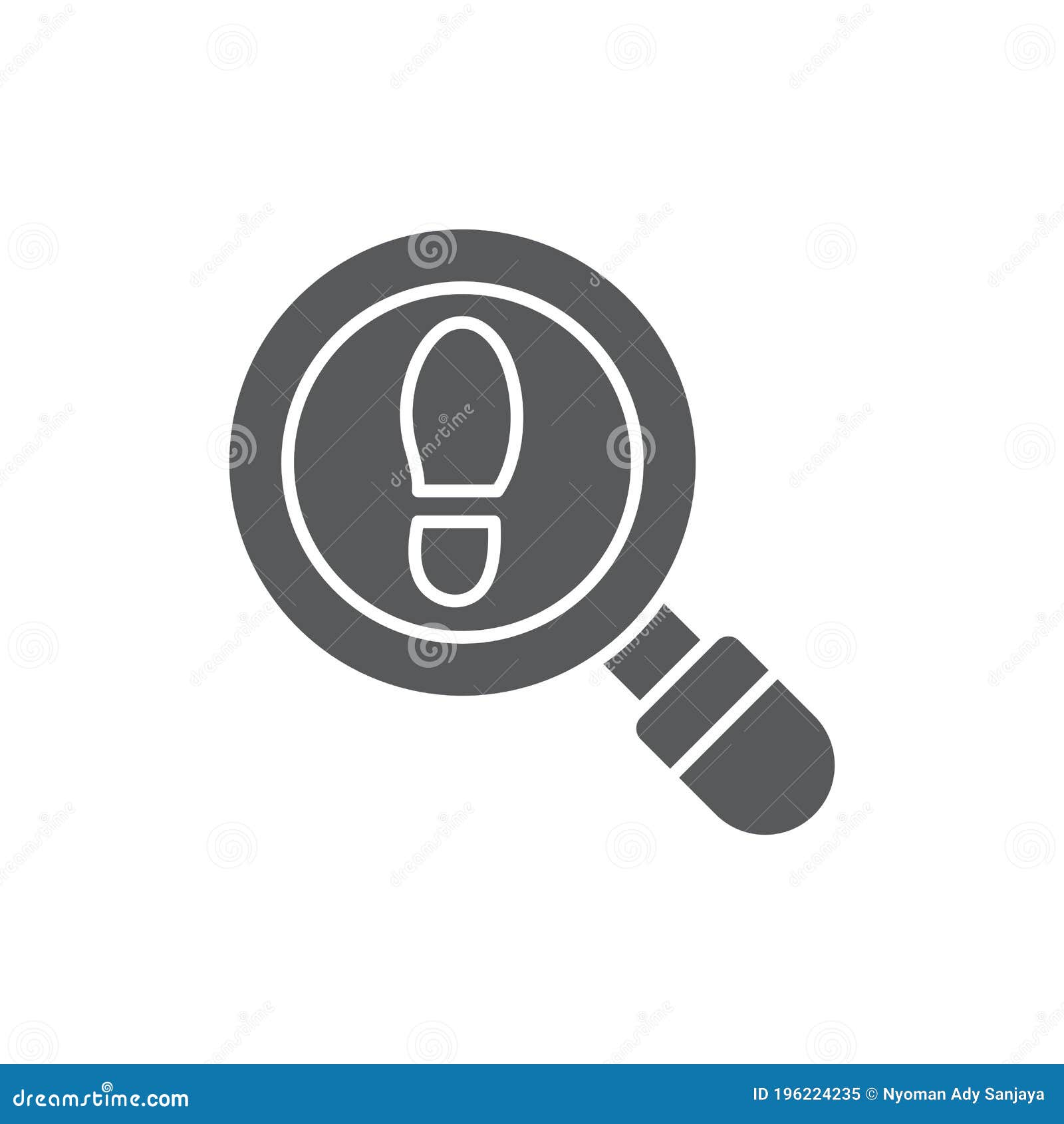 Looking for Clues Vector Icon Symbol Finding Isolated on White ...