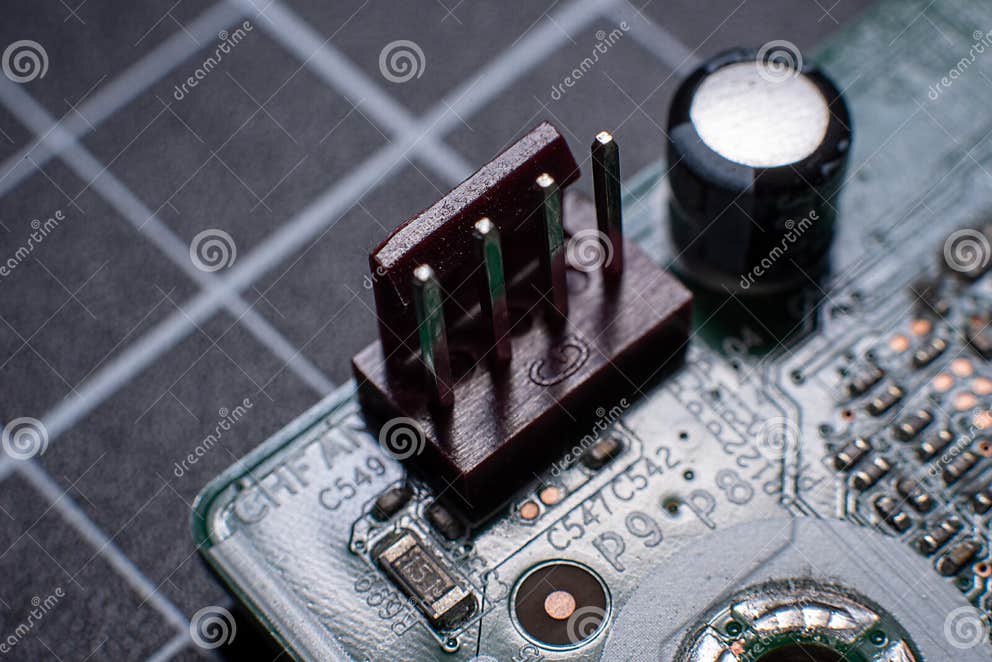 Looking at the Cpu Fan Plug for the Motherboard Socket Stock Photo ...