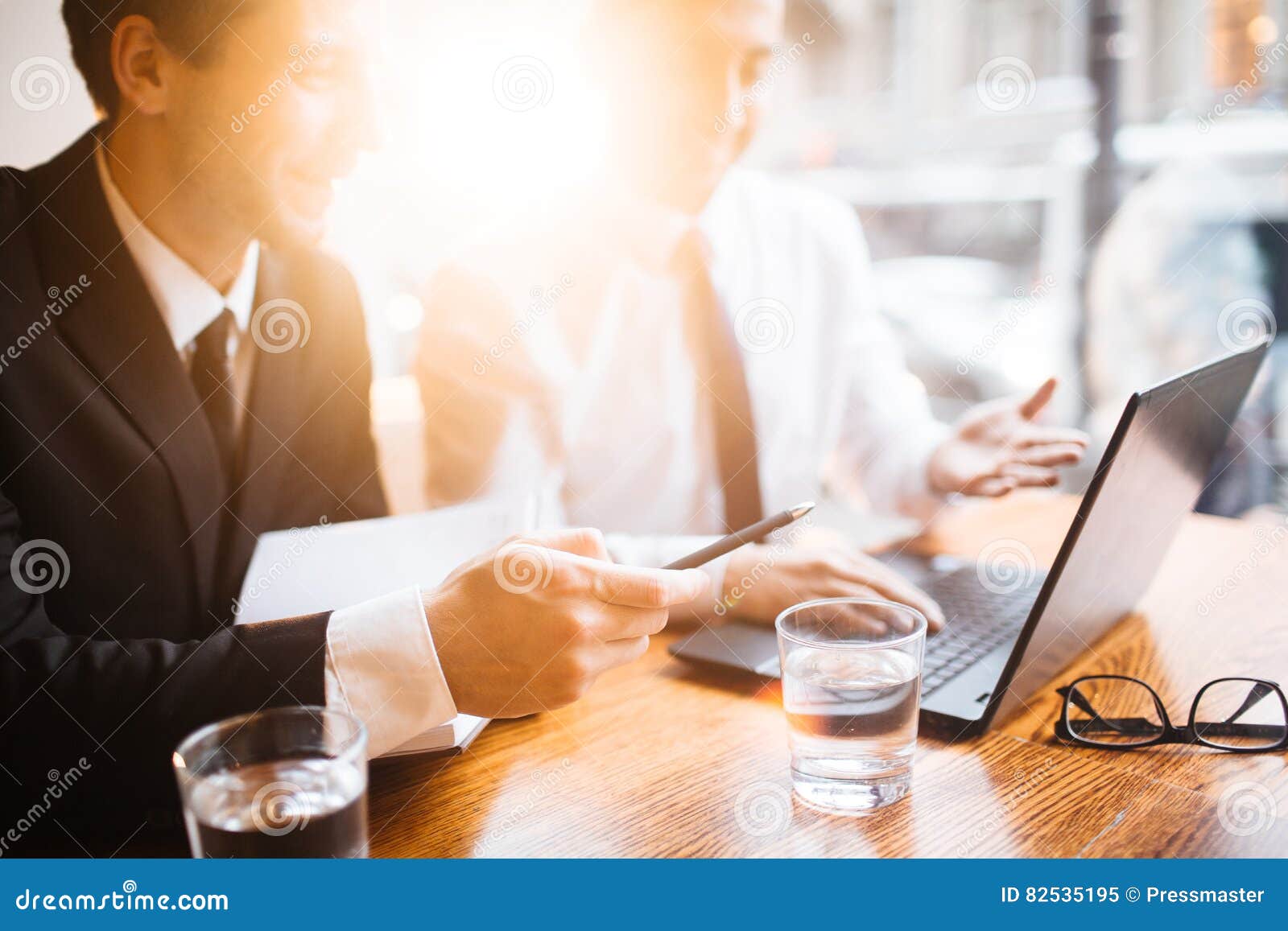 Looking for data stock image. Image of businessman, teamwork - 82535195