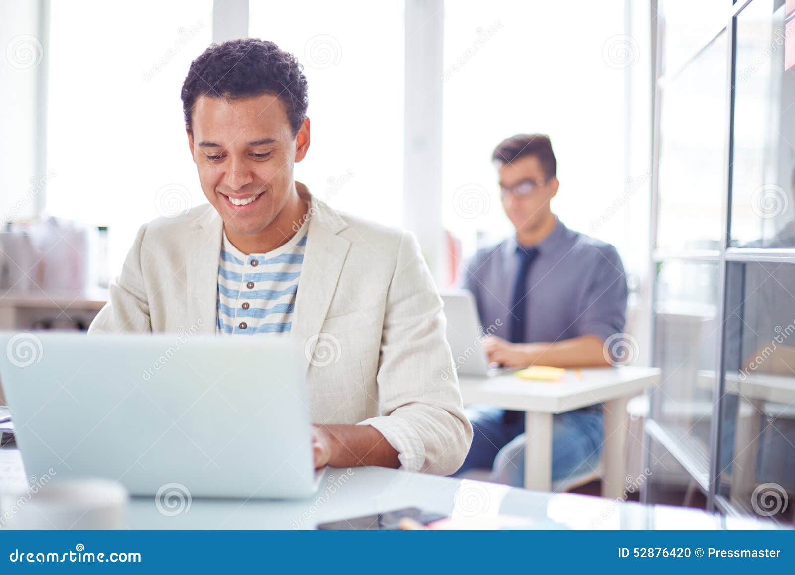 Looking through data stock photo. Image of computing - 52876420