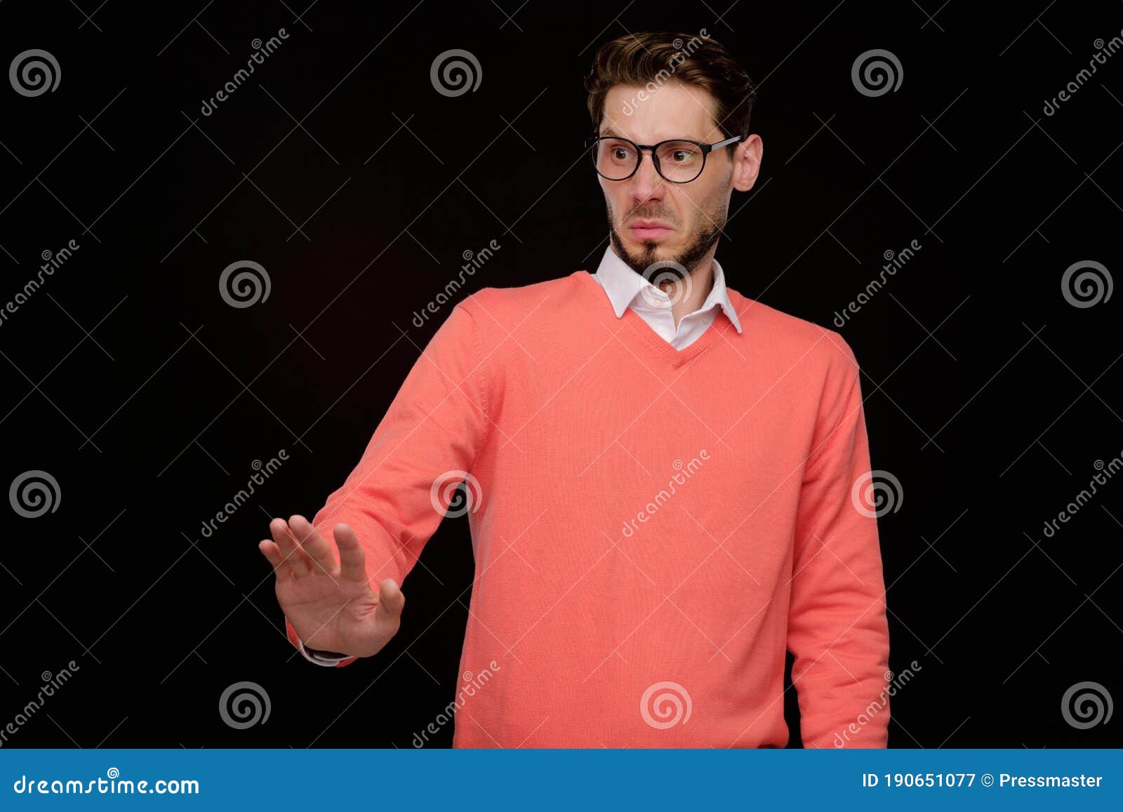 Looking with disgust stock image. Image of people, modern - 190651077