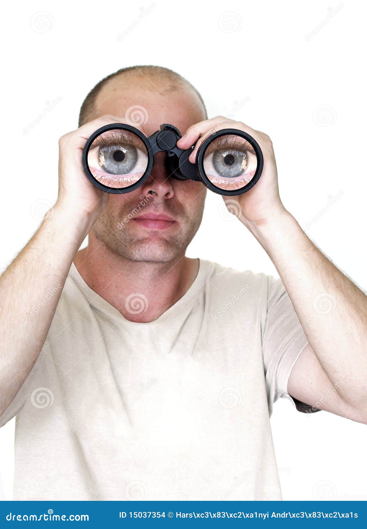 Looking into Distance with a Telescope Stock Photo - Image of looking ...