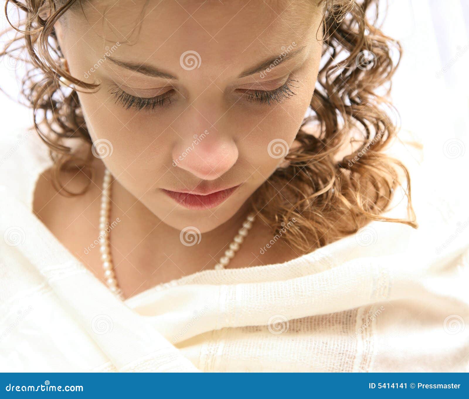 Looking down stock image. Image of face, fresh, cute, close - 5414141