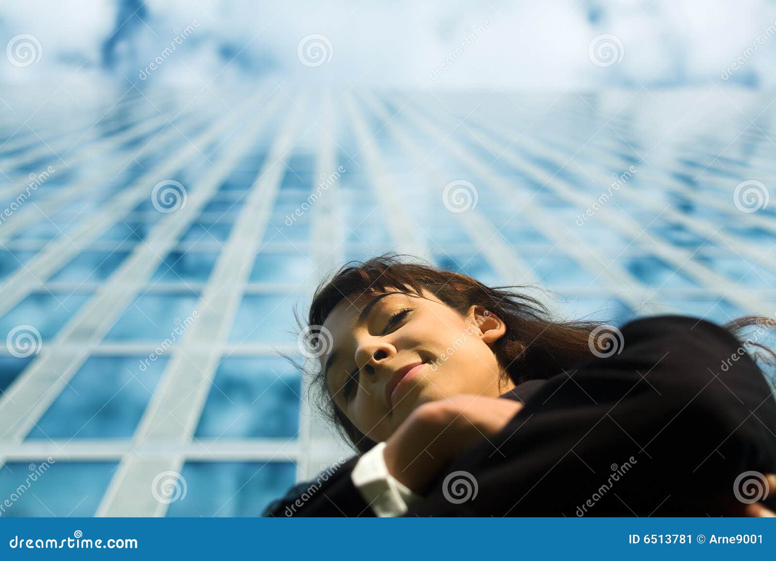 Looking down stock image. Image of downtown, girl, executive - 6513781