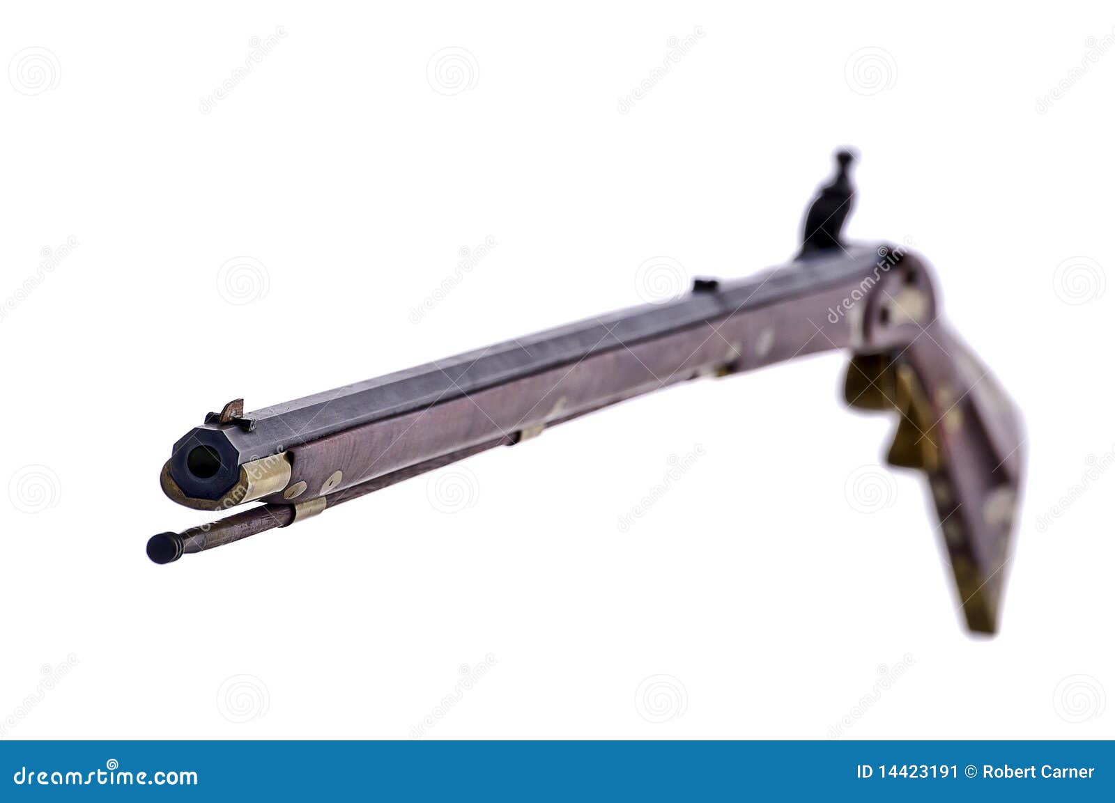 Looking Down the Barrel of a Black Powder Rifle Stock Image - Image of ...