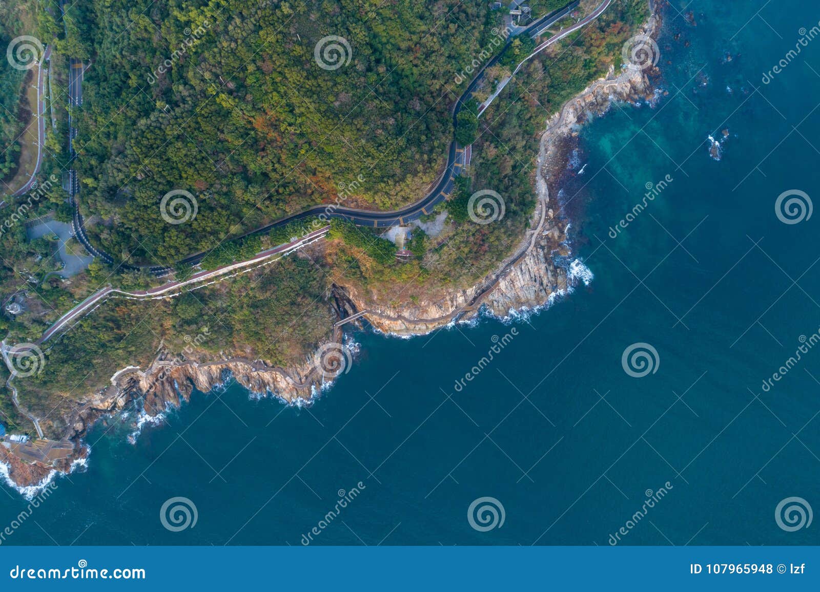 Aerial View of the Coastline Stock Photo - Image of coast, seascape ...