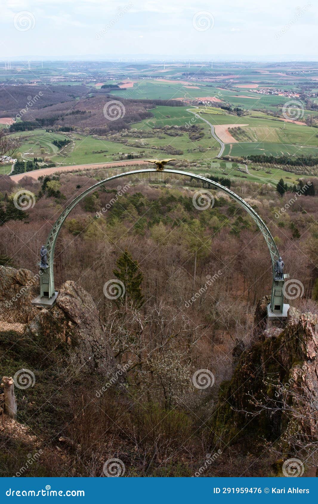 Looking Down on Eagle Arch in Germany Editorial Photo - Image of river ...