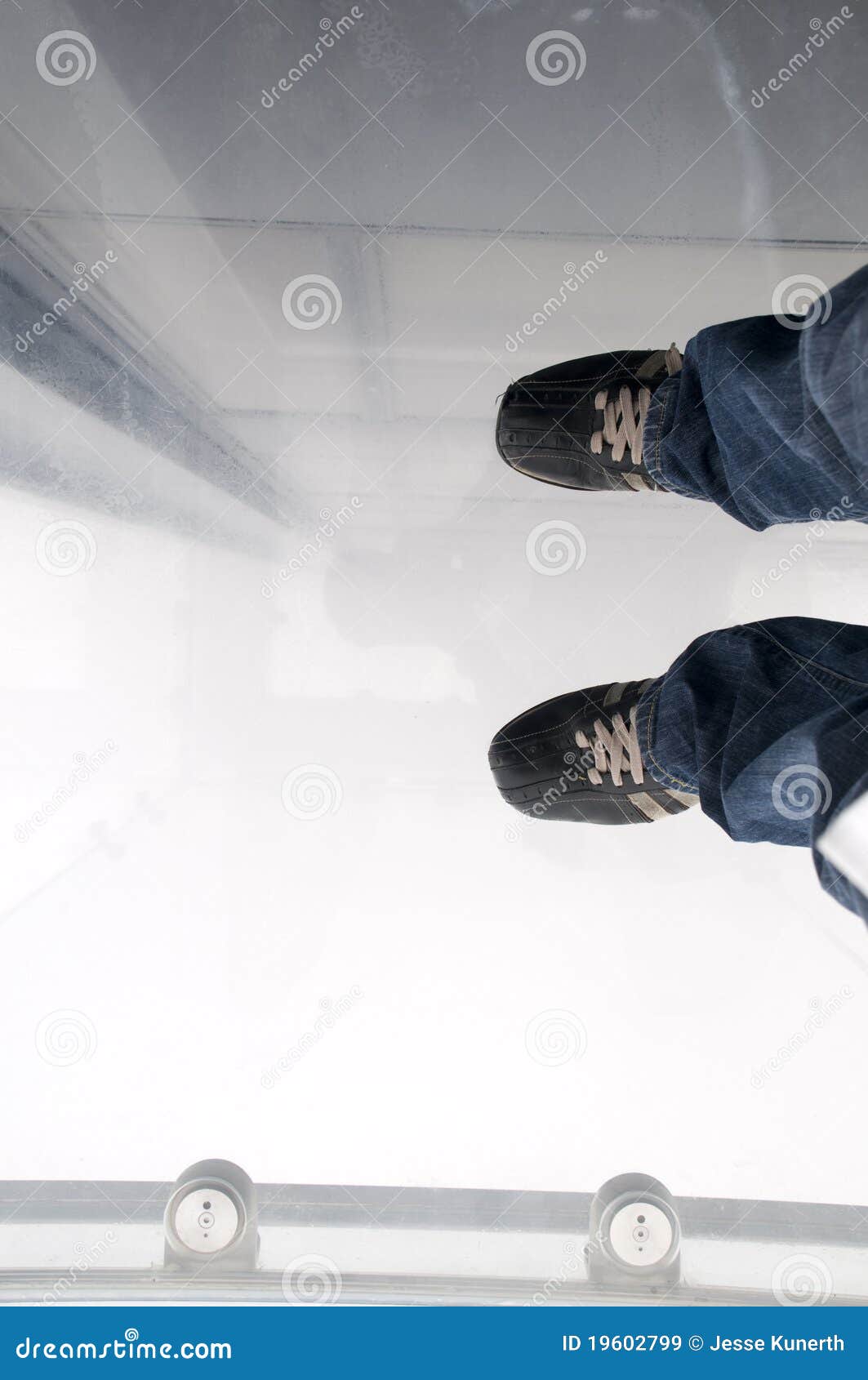 Looking Down on Foggy day stock image. Image of standing - 19602799