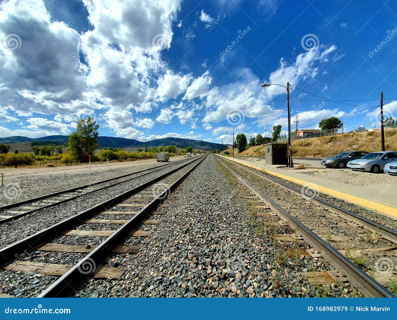 Looking down the rails stock image. Image of rails, scenic - 168982979