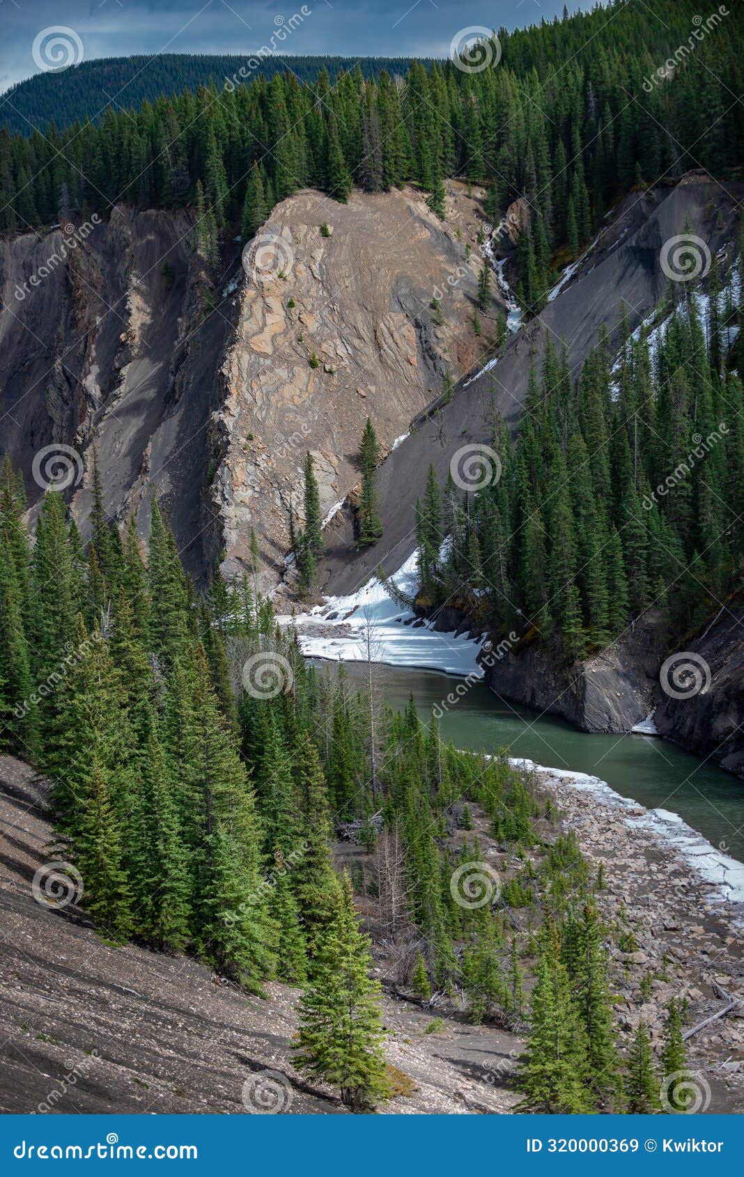 Looking Down the River from Ram Falls Overlook - Provincial Park ...