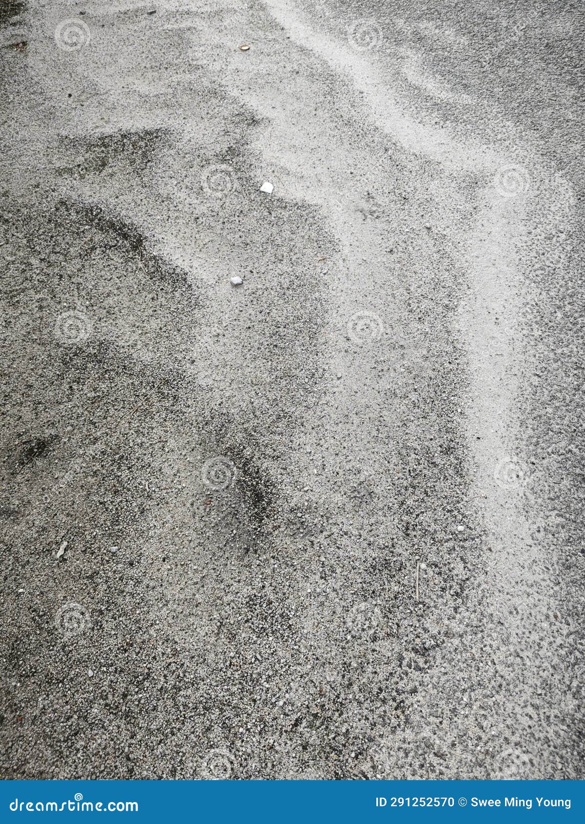 Sand on the Surface of the Asphalt Road Stock Photo - Image of pavement ...