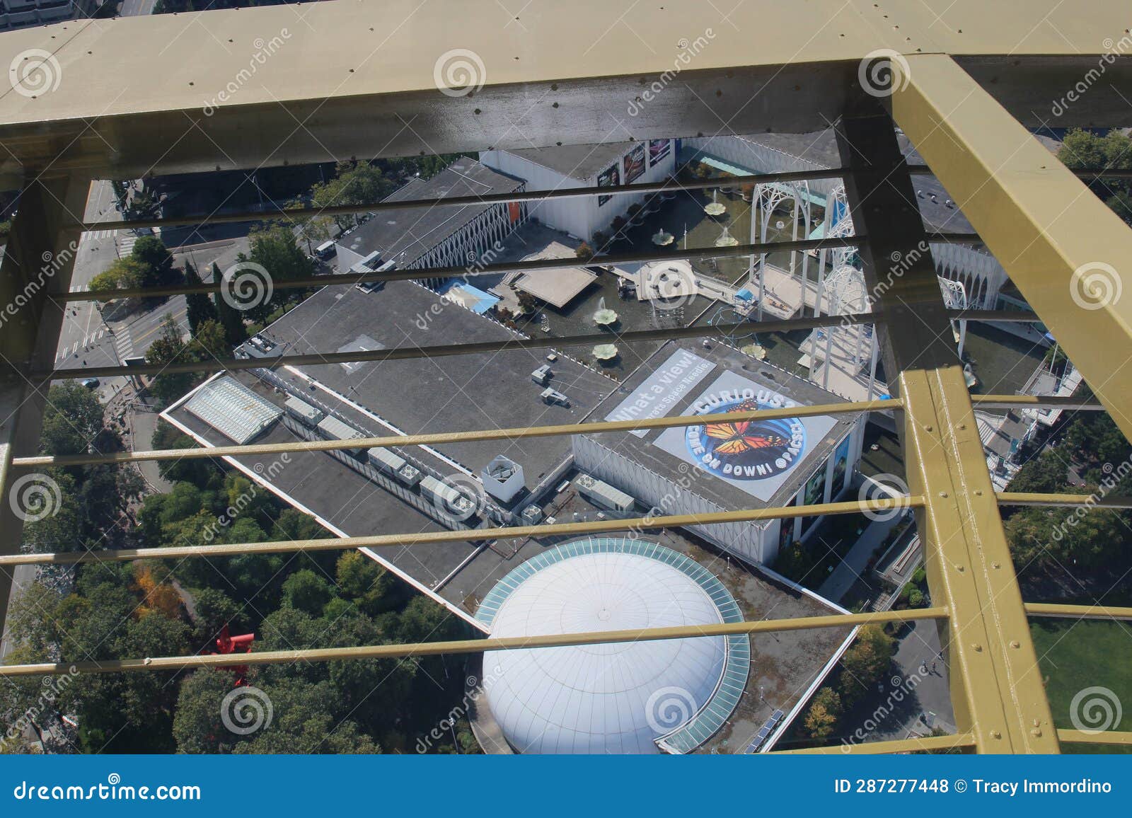 Looking Down from the Space Needle Observation Tower To the Pacific ...