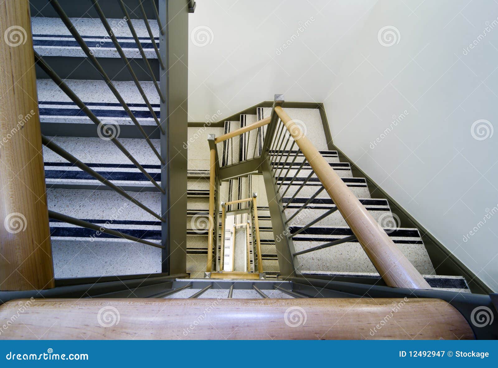 Looking downstairs stock image. Image of architectural - 12492947