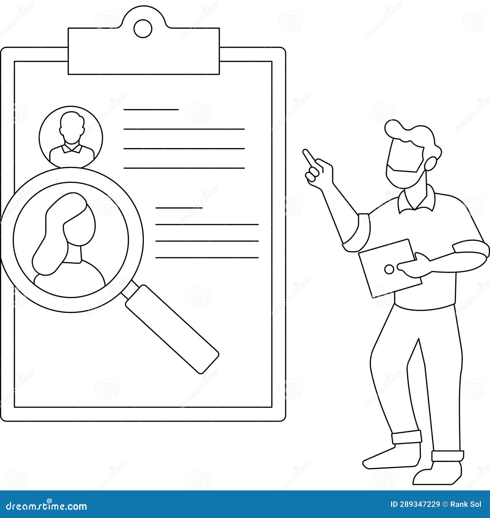 Looking for Employees stock illustration. Illustration of resource ...