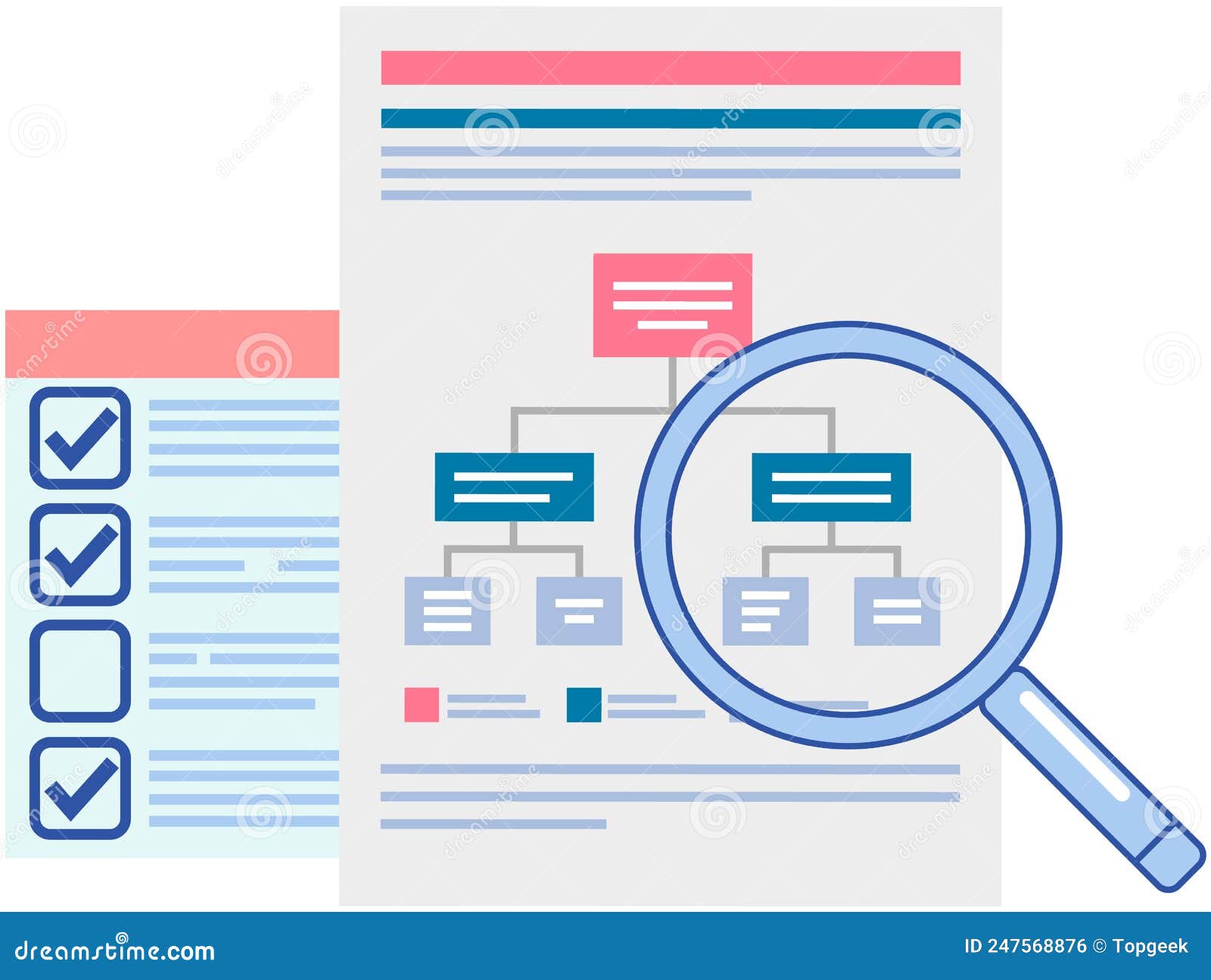 Looking At Flow Chart Drawn On Tablet. Business Process Diagram, Development Plan Under ...