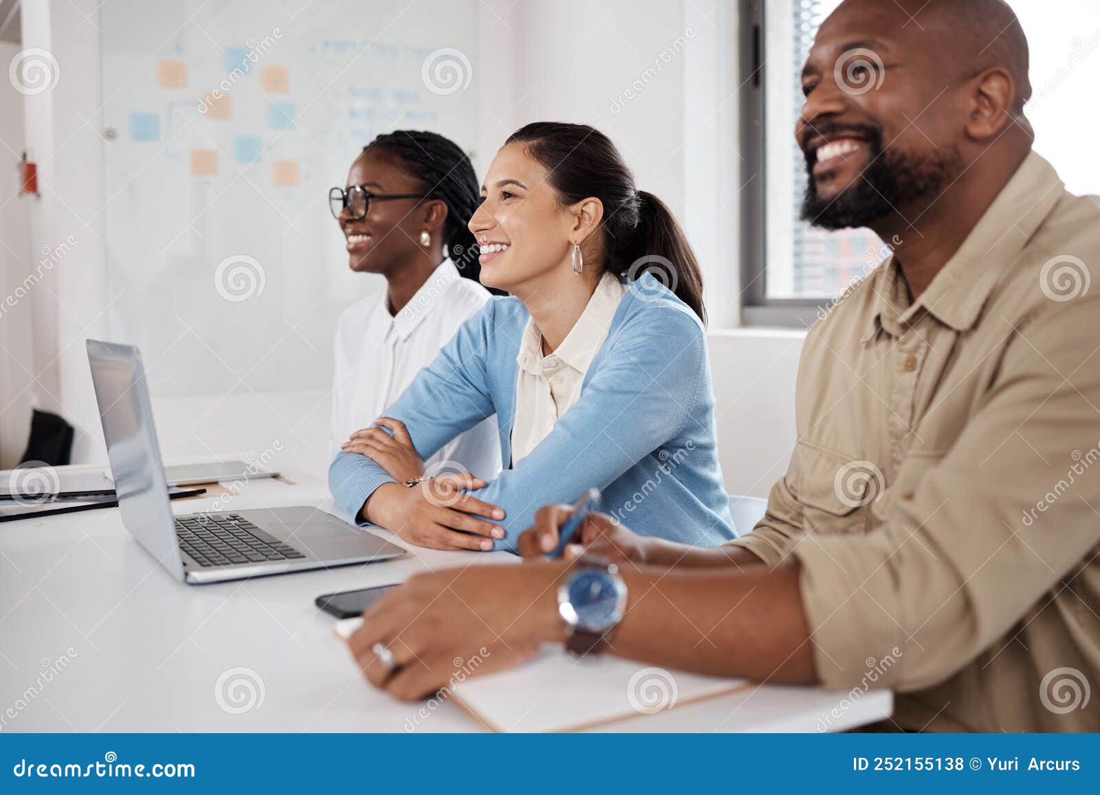 Looking Forward To Working Together. a Group of Businesspeople Having a ...