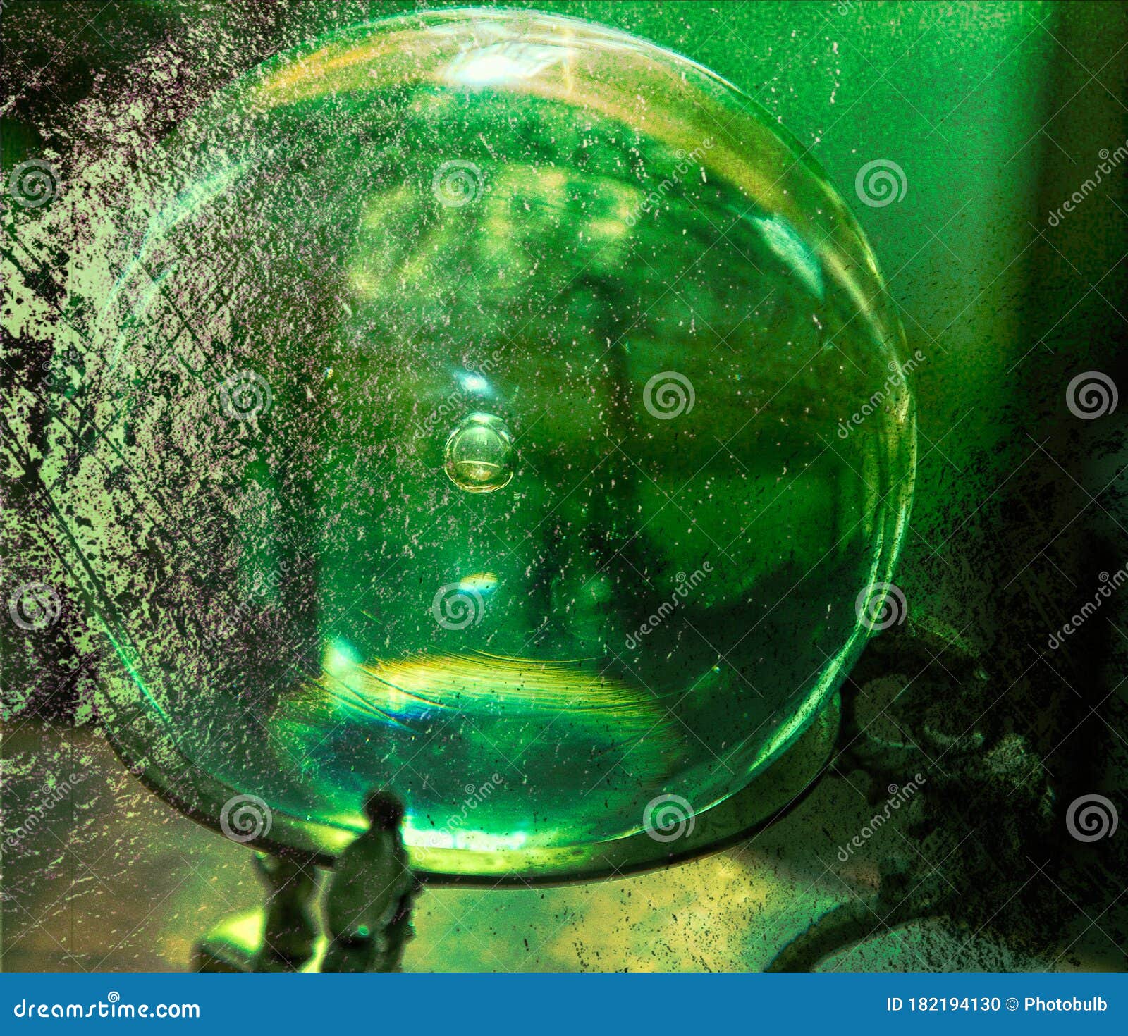 Looking into the Future through a Crystal Ball Stock Photo - Image of ...