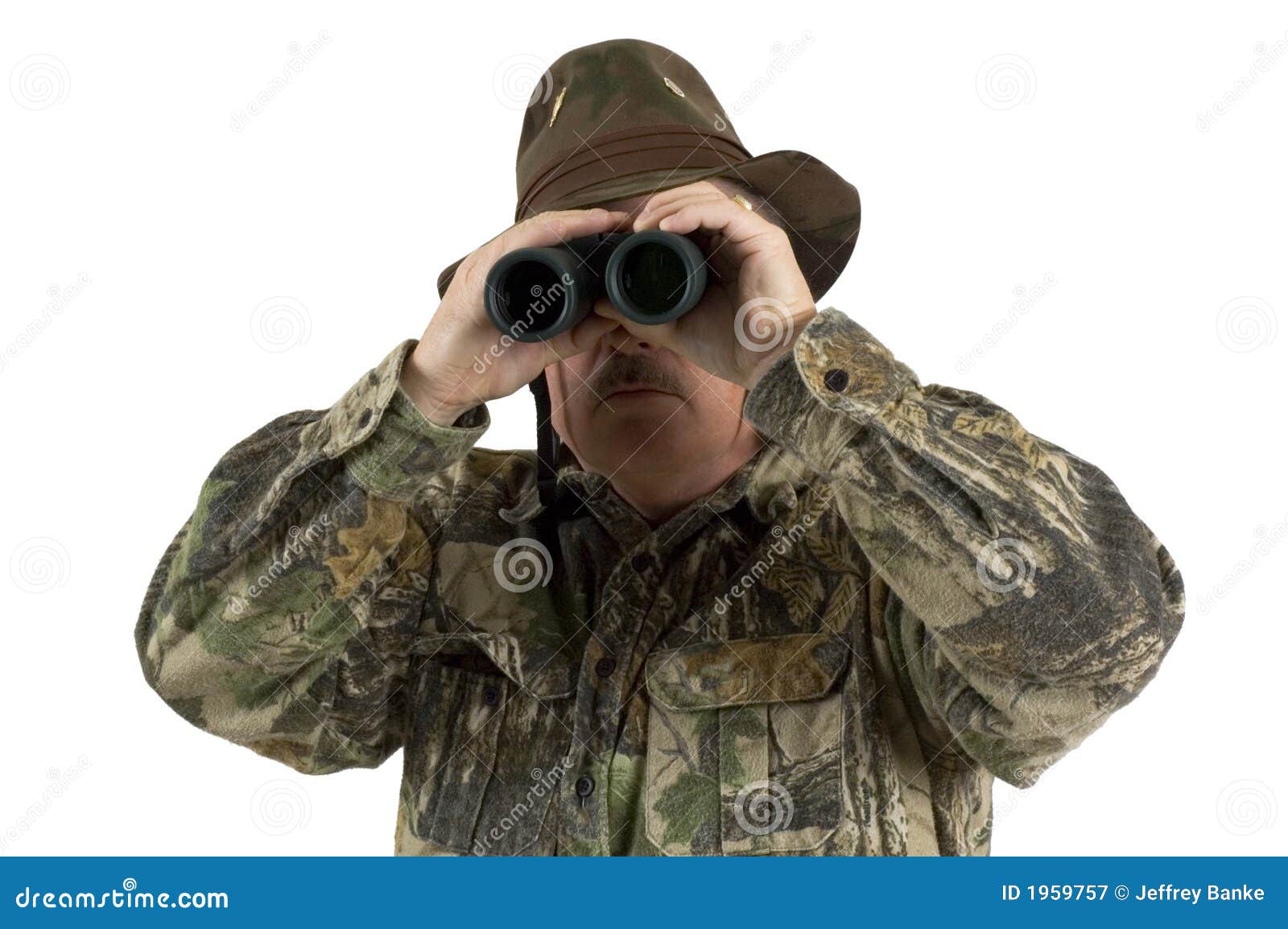 Looking for game stock image. Image of binoculars, shirt - 1959757