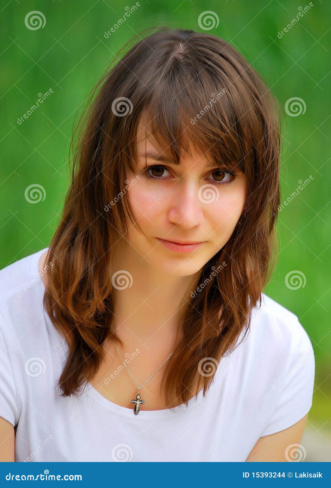 Looking girl stock photo. Image of clear, hair, caucasian - 15393244