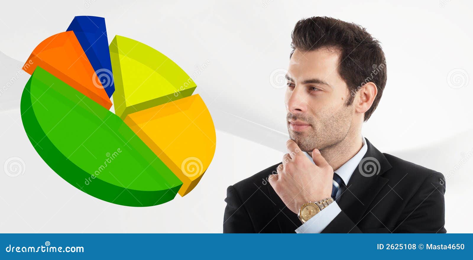 Looking at the graph stock photo. Image of adult, grow - 2625108