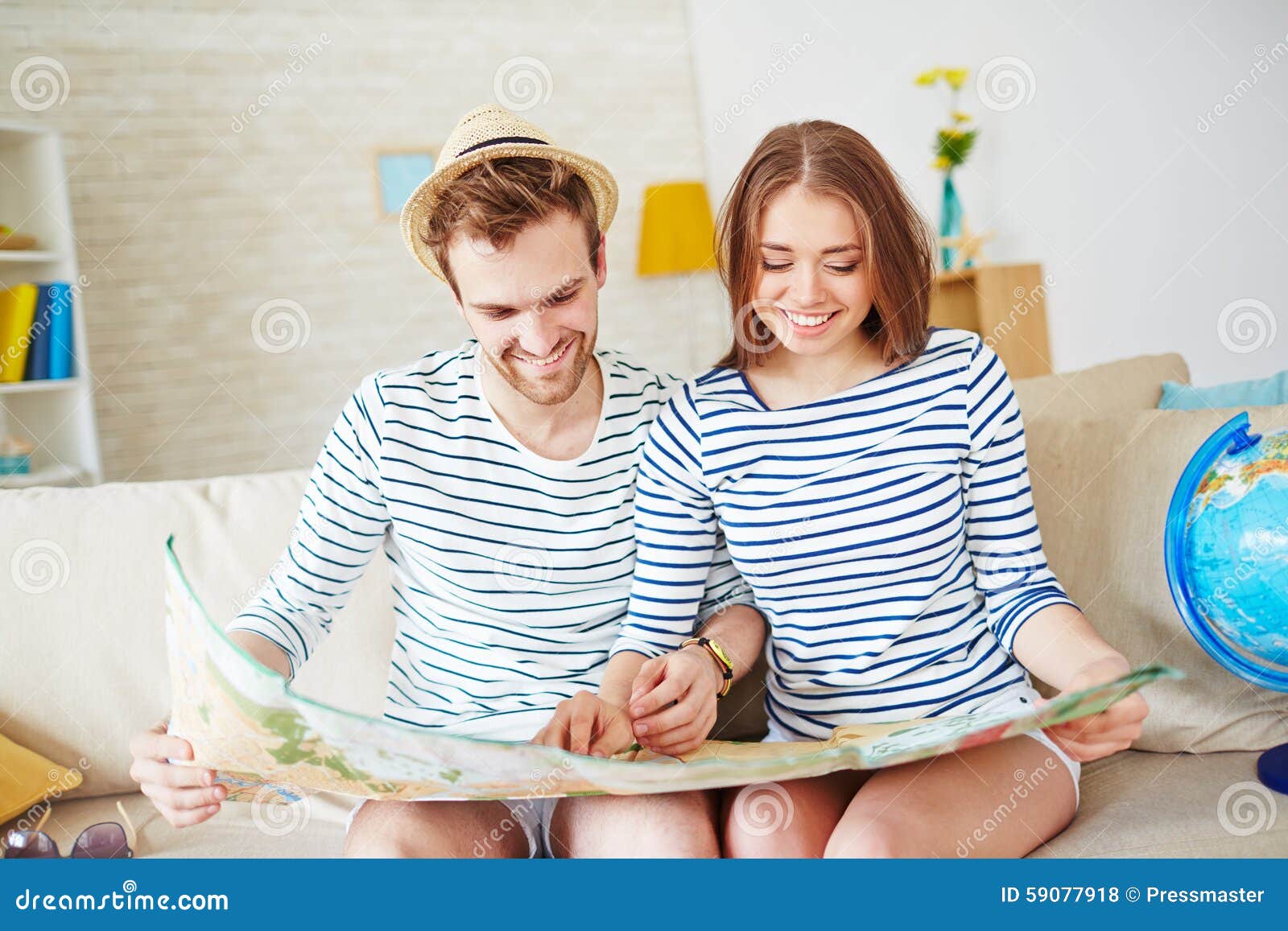 Looking at guide stock photo. Image of handsome, portrait - 59077918