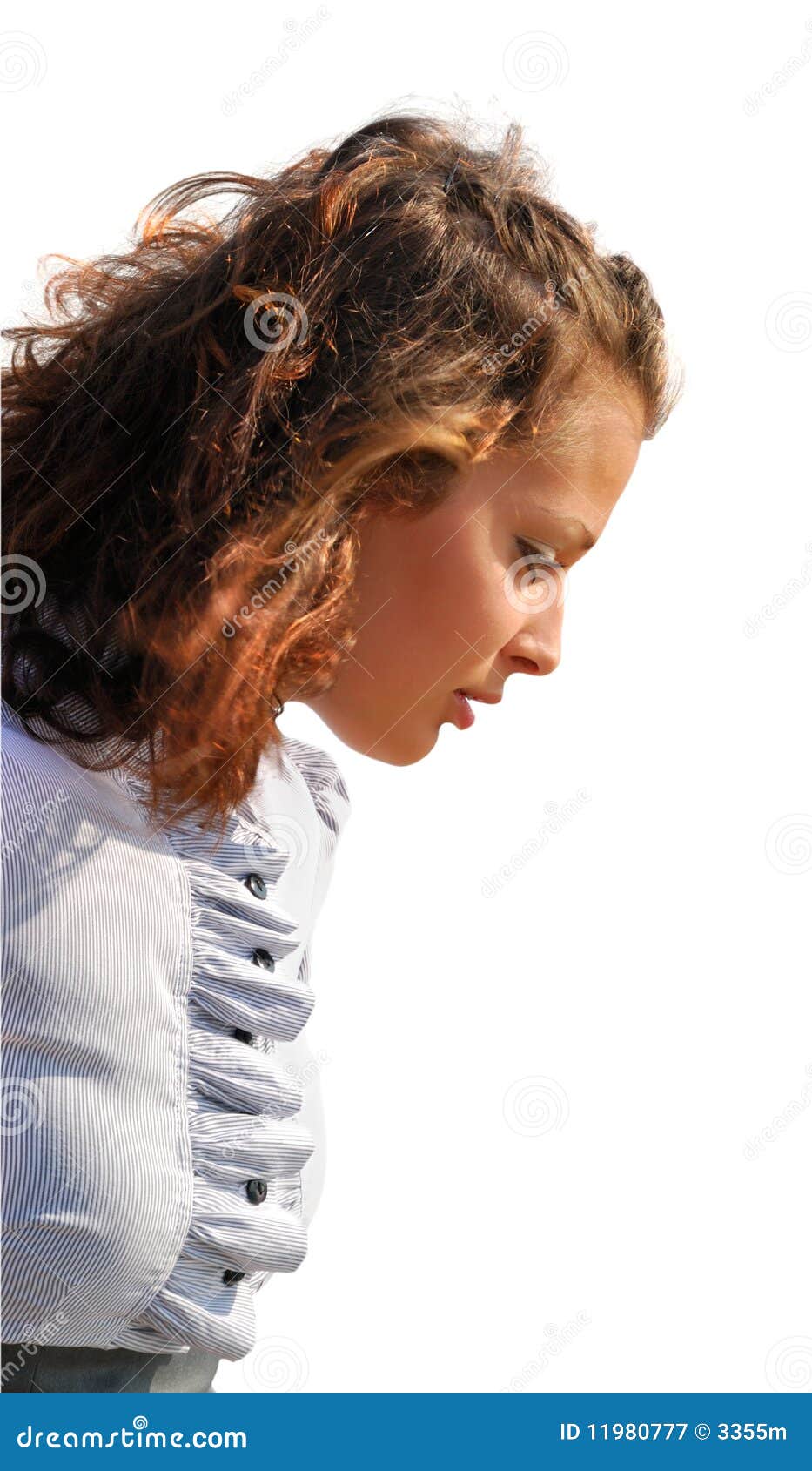 Looking from a height. stock image. Image of blouse, gray - 11980777