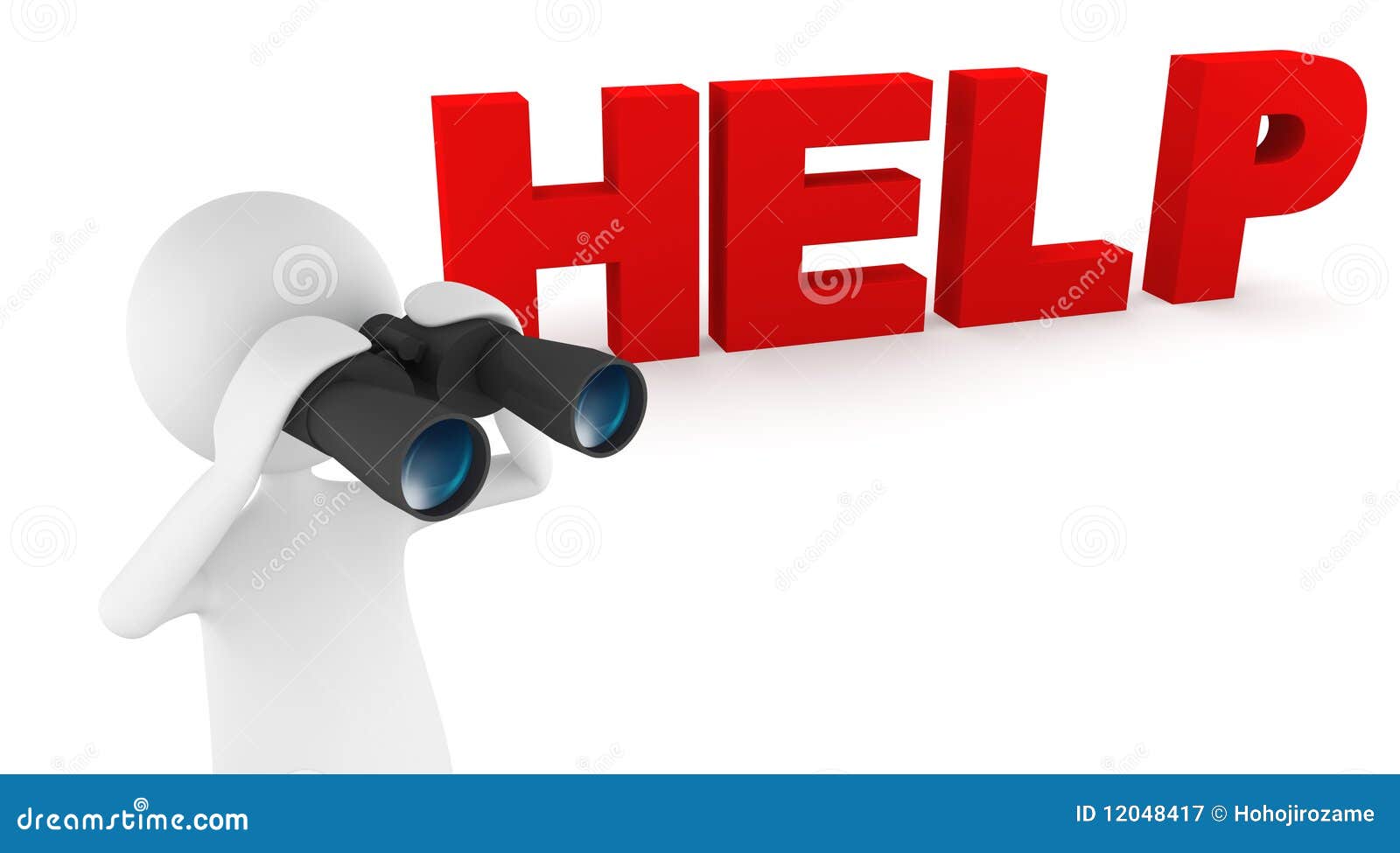 Looking for help stock illustration. Illustration of search - 12048417
