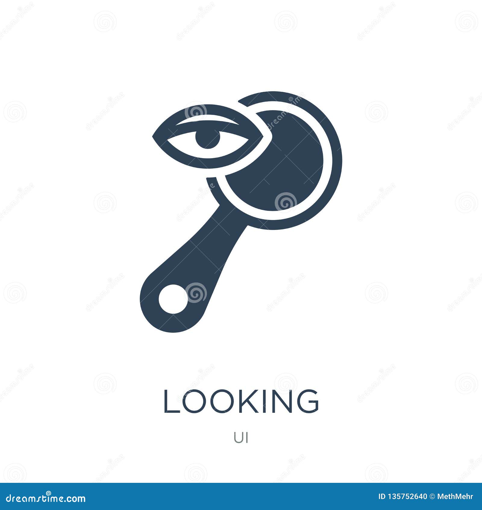 Looking Icon in Trendy Design Style. Looking Icon Isolated on White ...