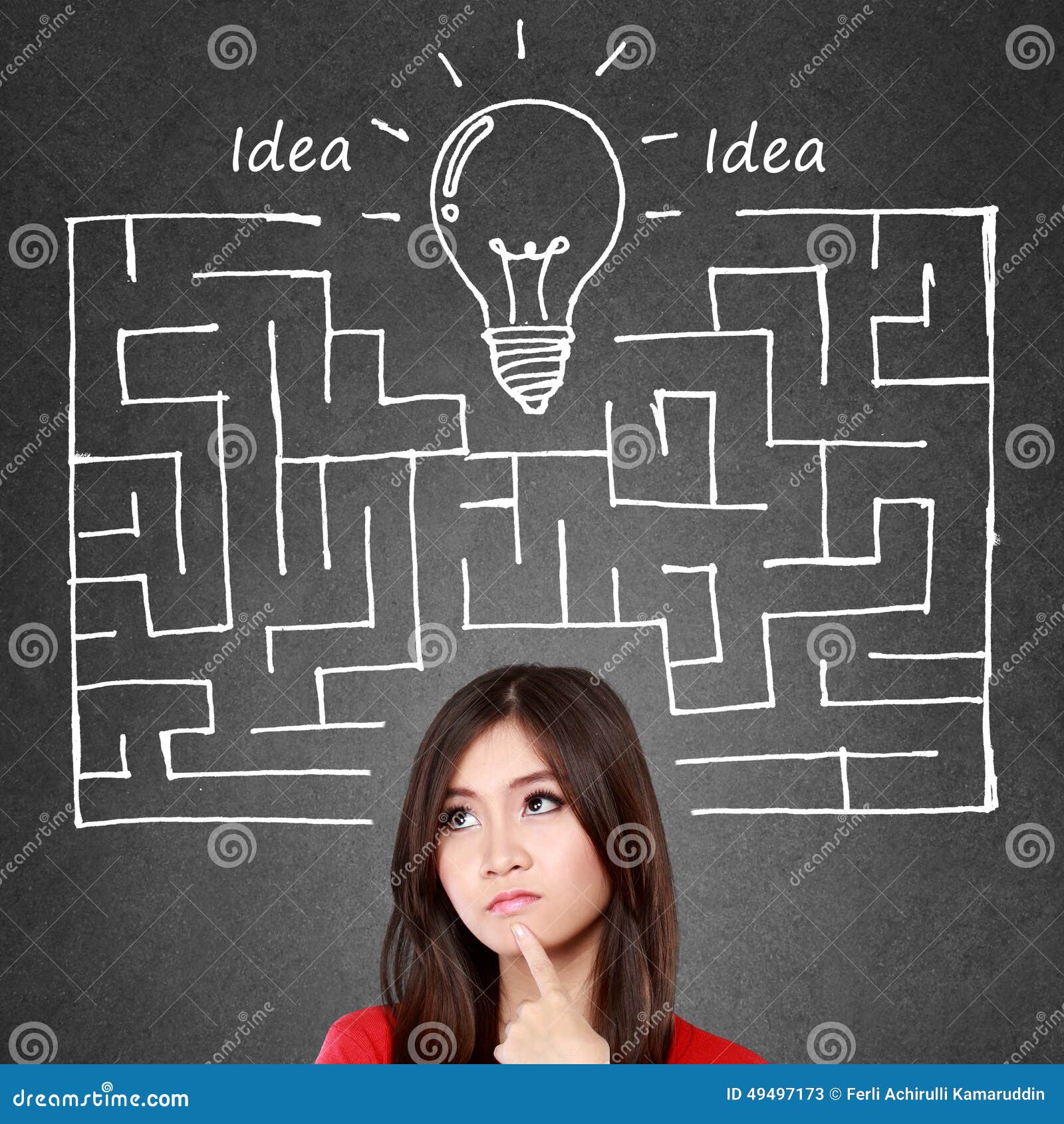 Looking for idea stock image. Image of concentration - 49497173