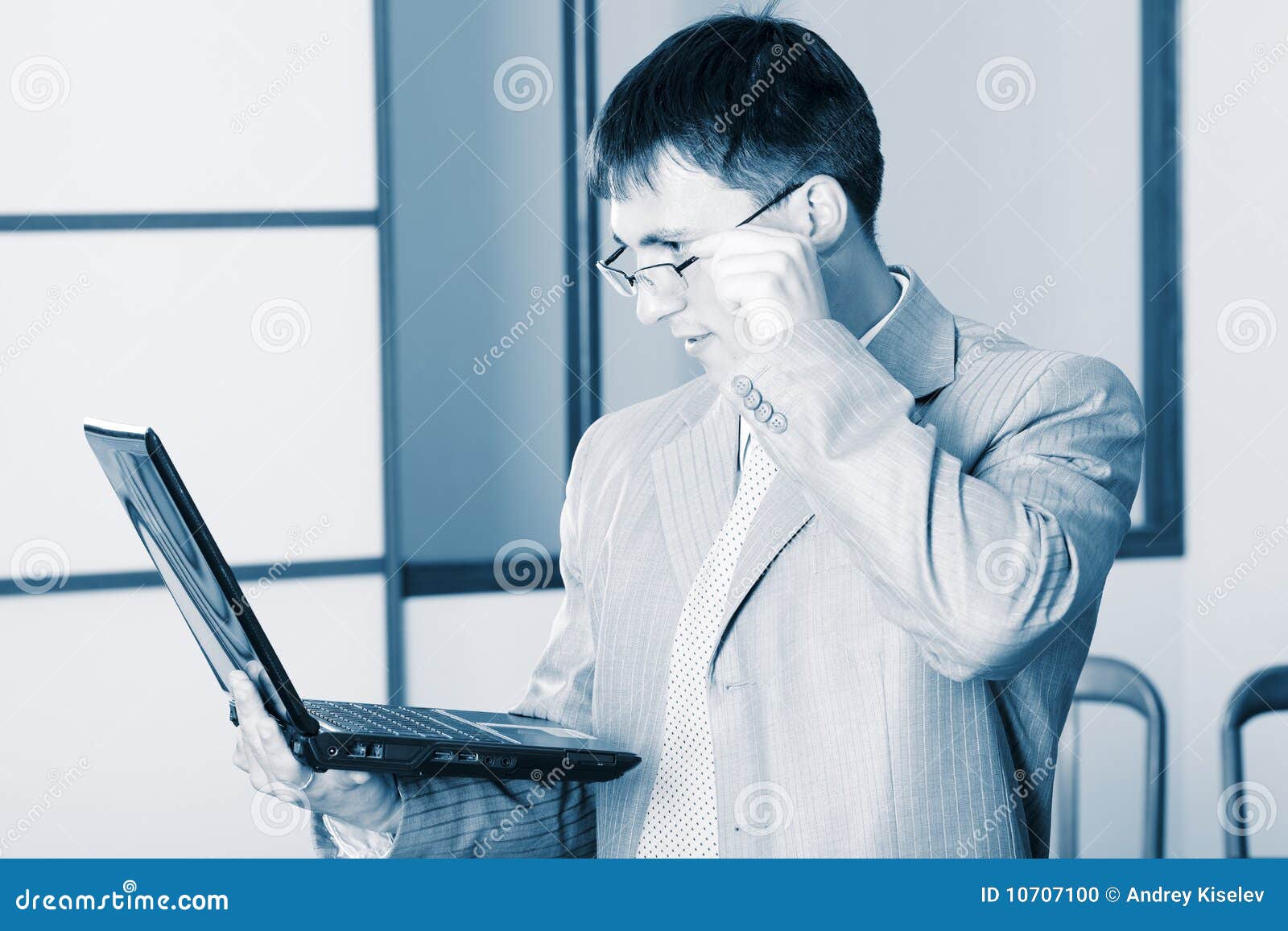 Looking for information stock photo. Image of male, successful - 10707100
