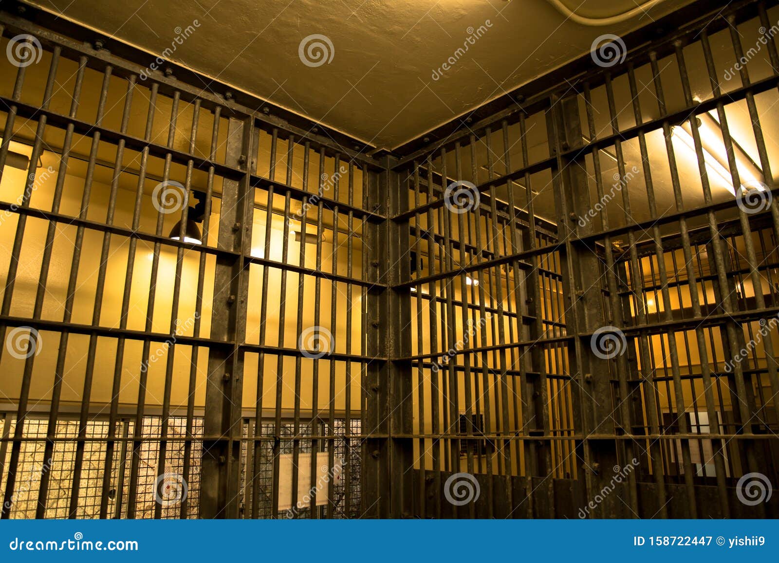Looking Inside an Iron Cage Stock Image - Image of crime, arrest: 158722447