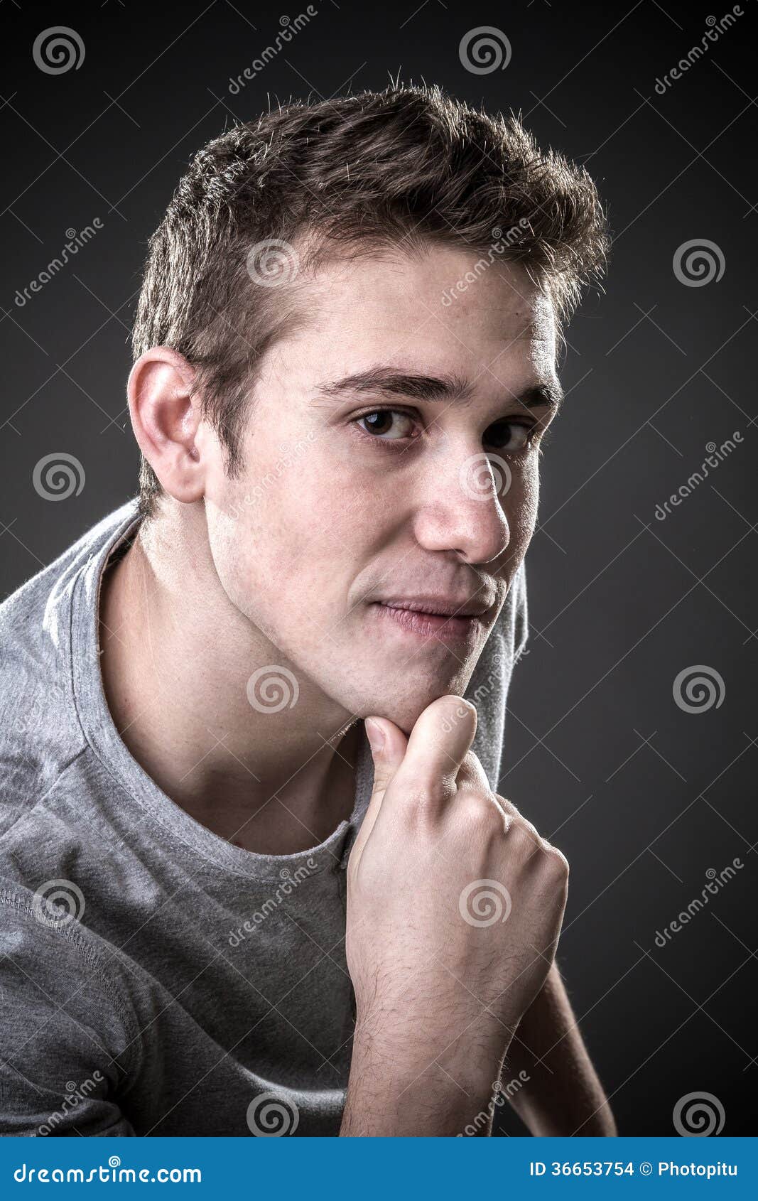 Looking interesting stock photo. Image of posing, long - 36653754