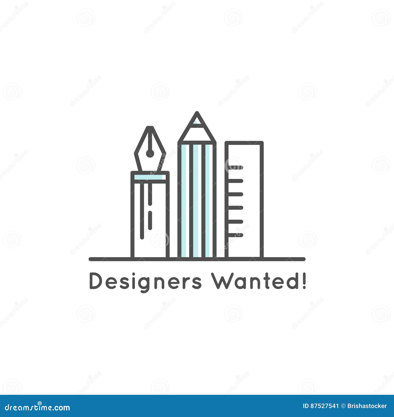 Looking for Interns and Young Designers! Vector Icon Style Illustration ...