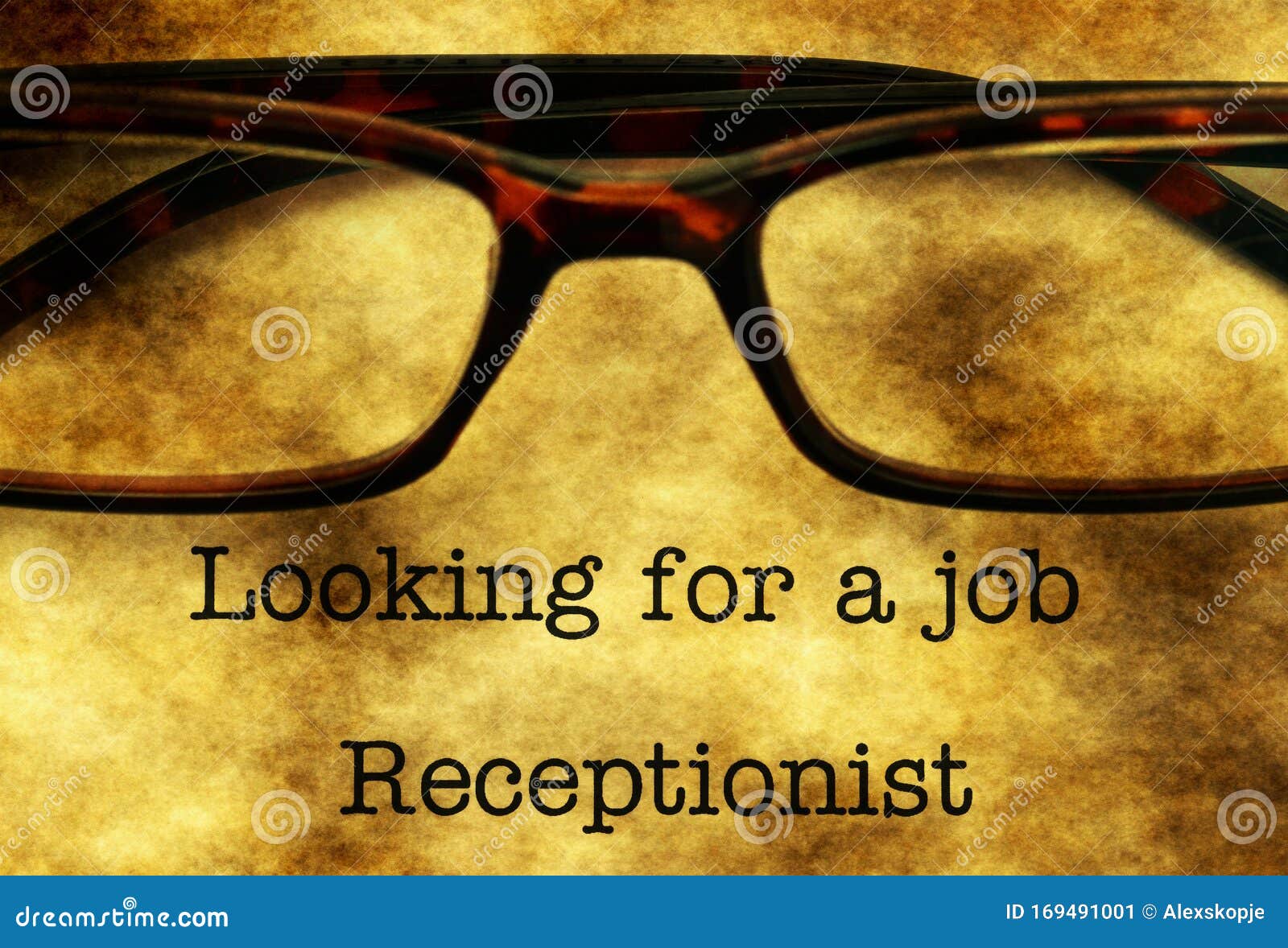 Looking for a Job - Receptionist Stock Image - Image of corporate ...