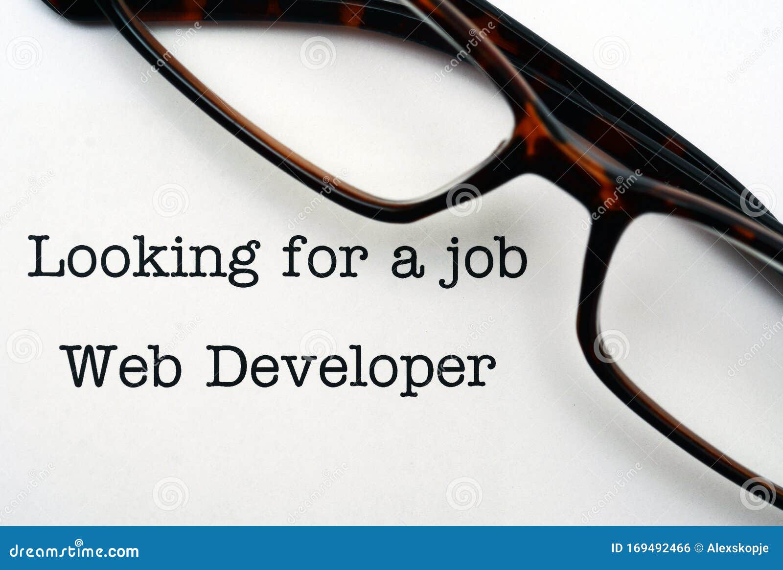 Looking for a Job Web Developer Stock Photo - Image of screen, looking ...