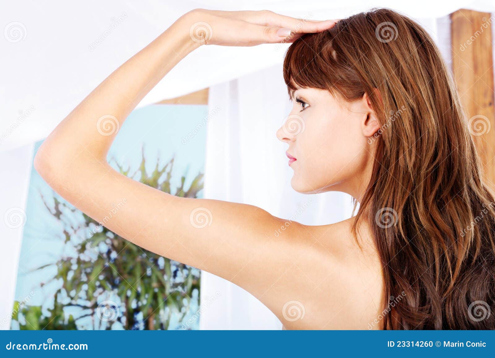 Looking on the left side stock photo. Image of pretty - 23314260