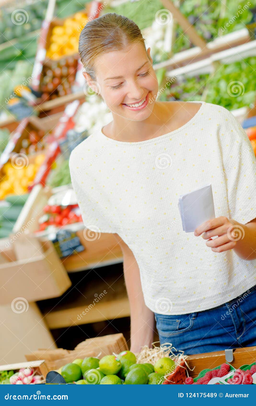 Looking at the list stock image. Image of list, delivery - 124175489