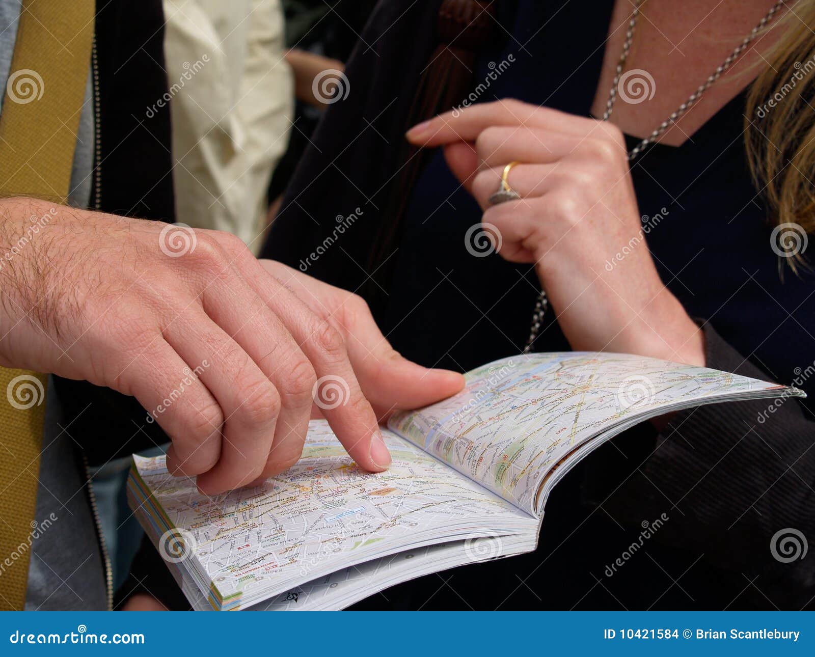 Looking at map, close up. stock photo. Image of close - 10421584