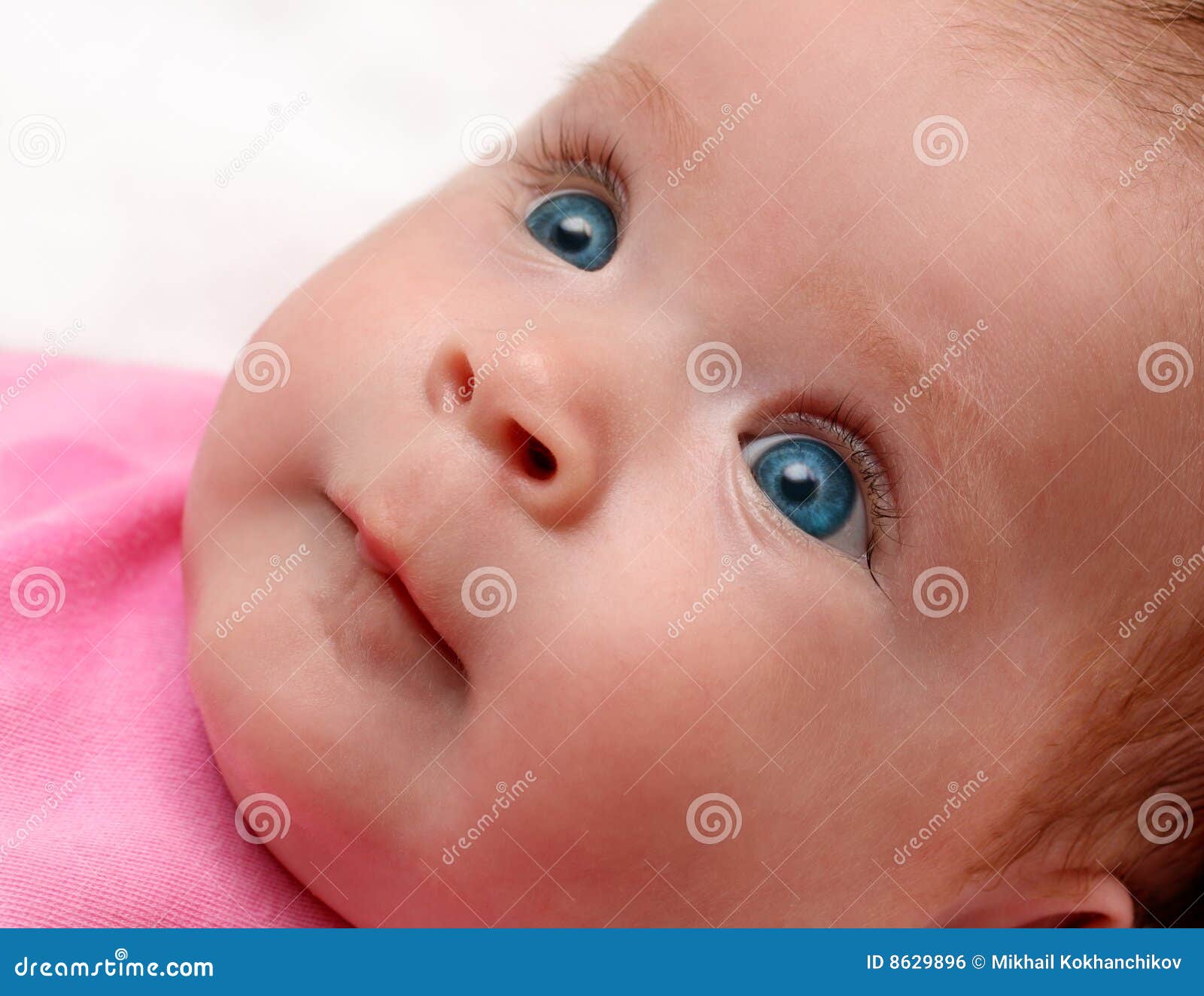 Looking newborn baby stock photo. Image of infant, beauty - 8629896