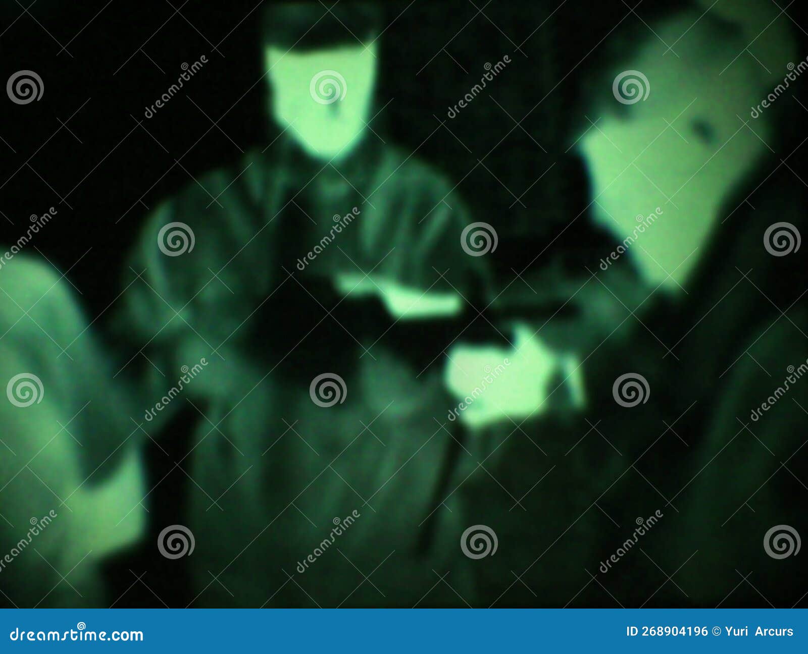 Looking through Night Vision Goggles Stock Photo - Image of private ...