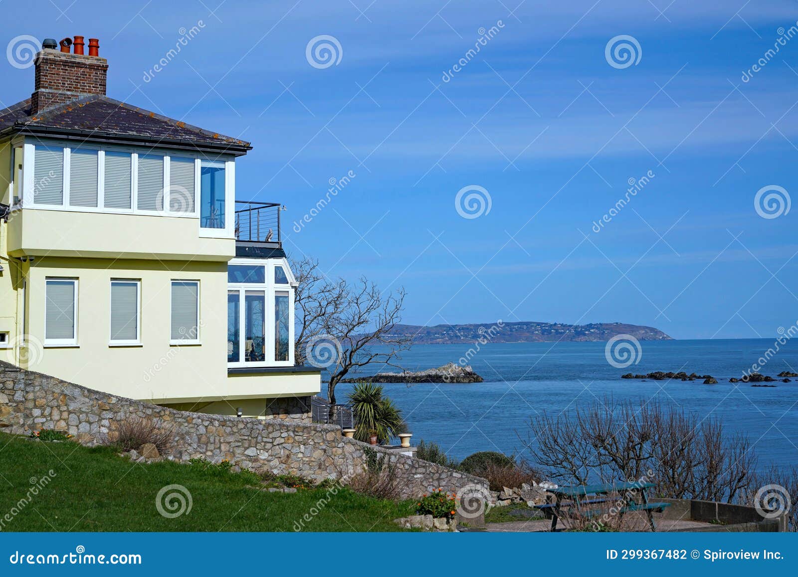 Looking North from Dalkey Across Dublin Bay Stock Photo - Image of ...