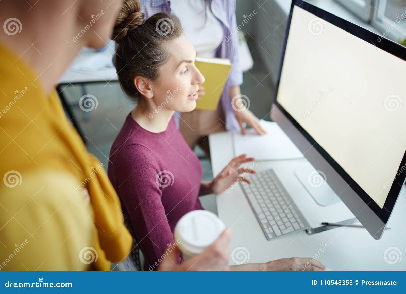 Looking through Online Trends Stock Image - Image of presentation ...