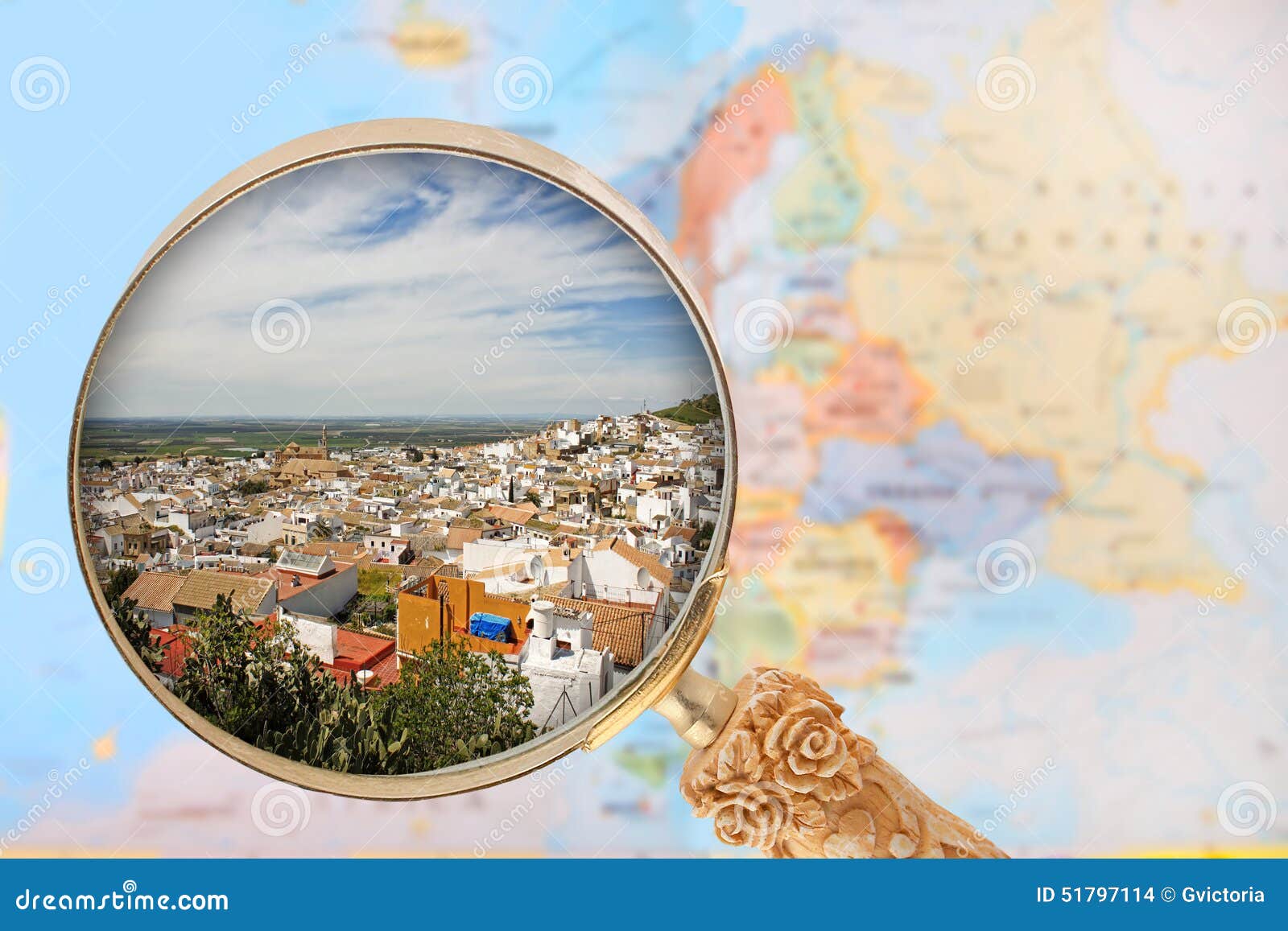 Looking in on Osuna, Spain stock photo. Image of osuna - 51797114