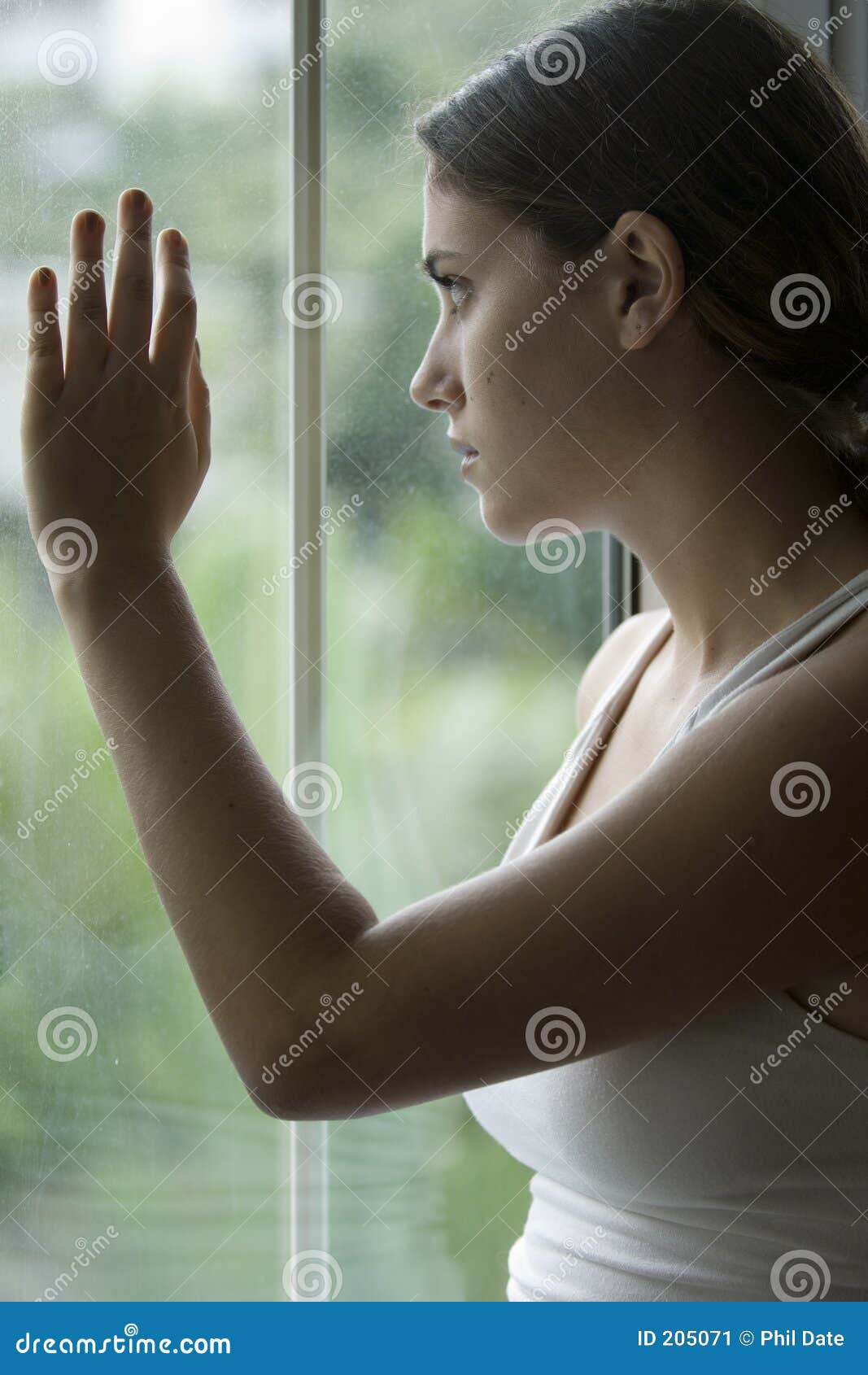 Looking Out 1 stock image. Image of girl, mystery, daydream - 205071