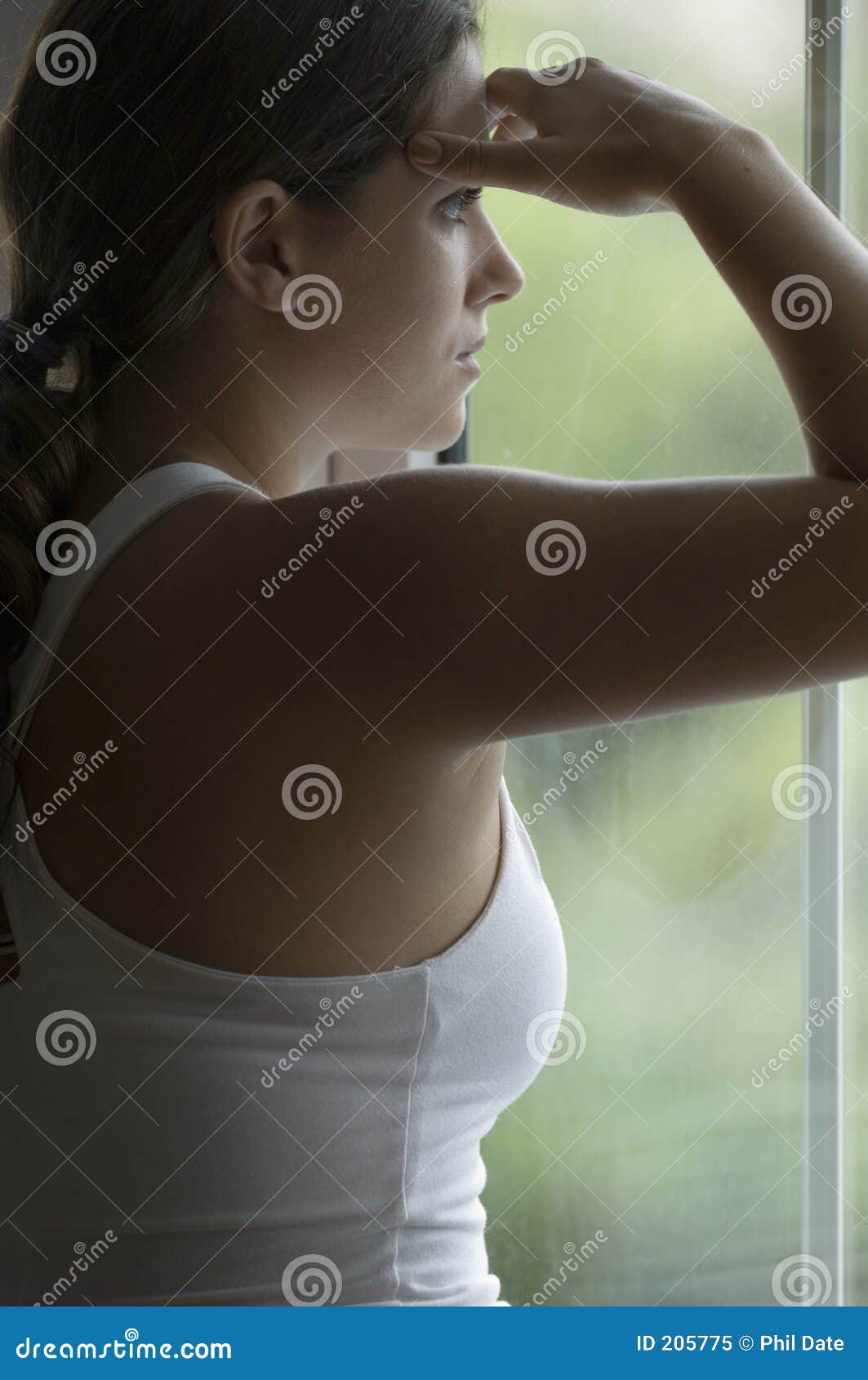 Looking Out 5 stock image. Image of beauty, pretty, observe - 205775