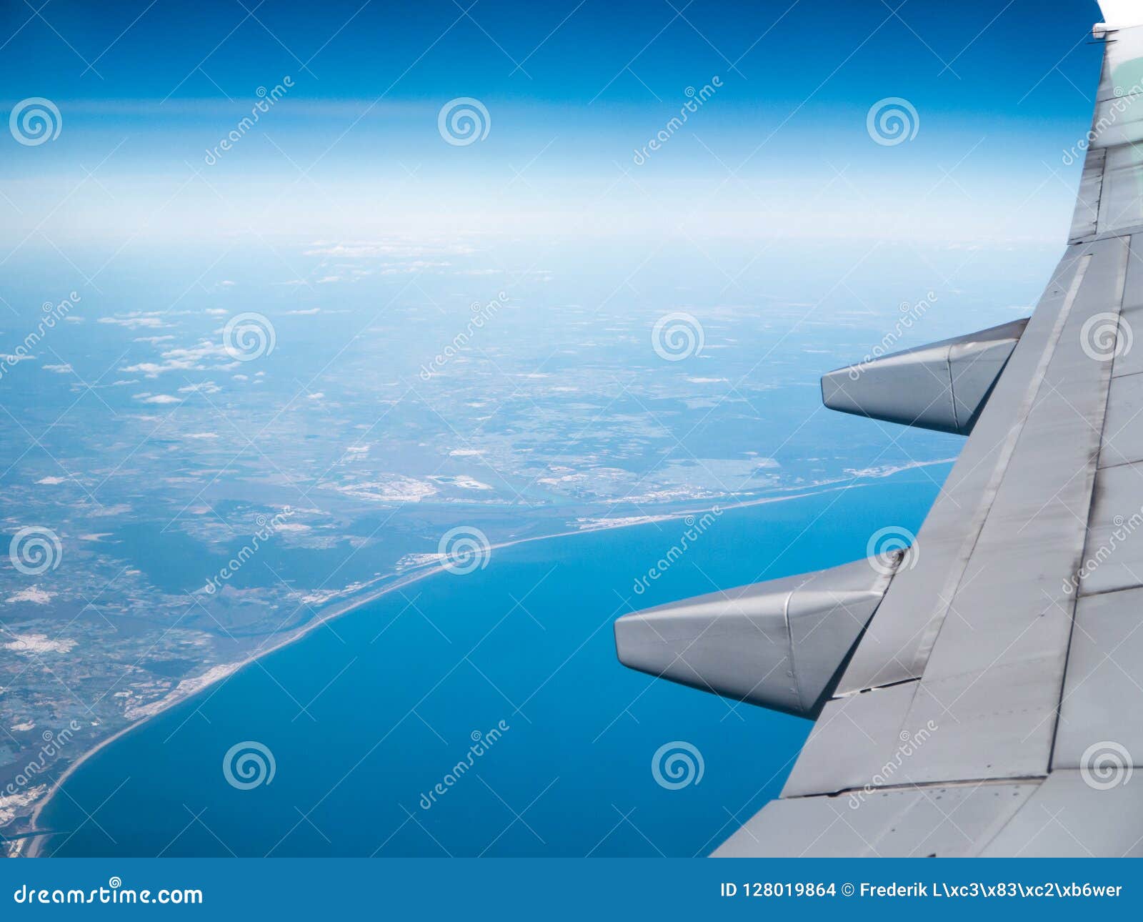 Looking Out an Airplane Window Stock Photo - Image of airplane, space ...