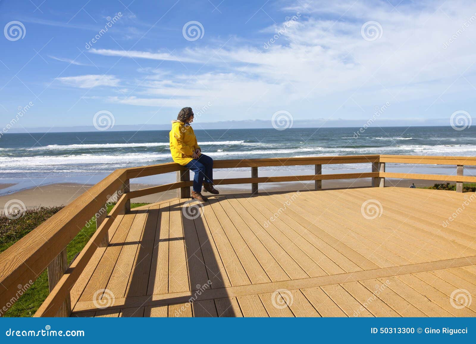 Looking Out on the Beach Oregon Coast. Stock Photo - Image of travels ...
