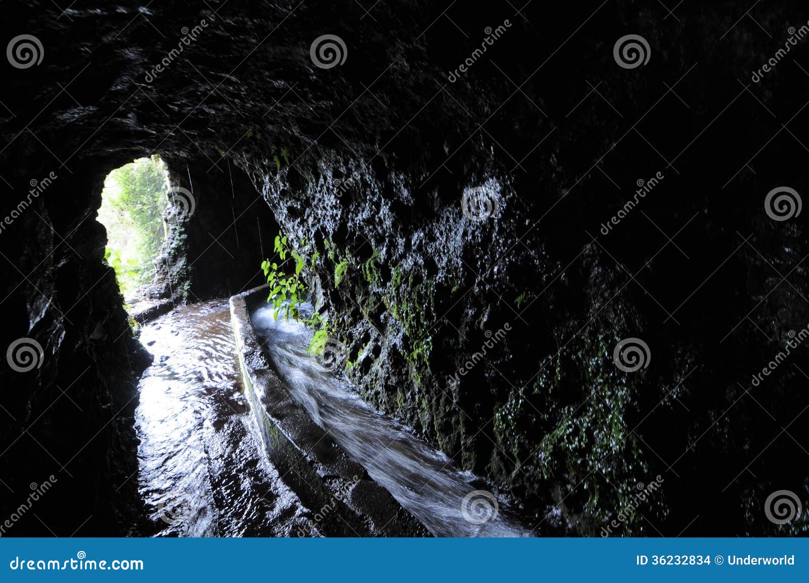 Looking Out through a Cave stock photo. Image of wall - 36232834