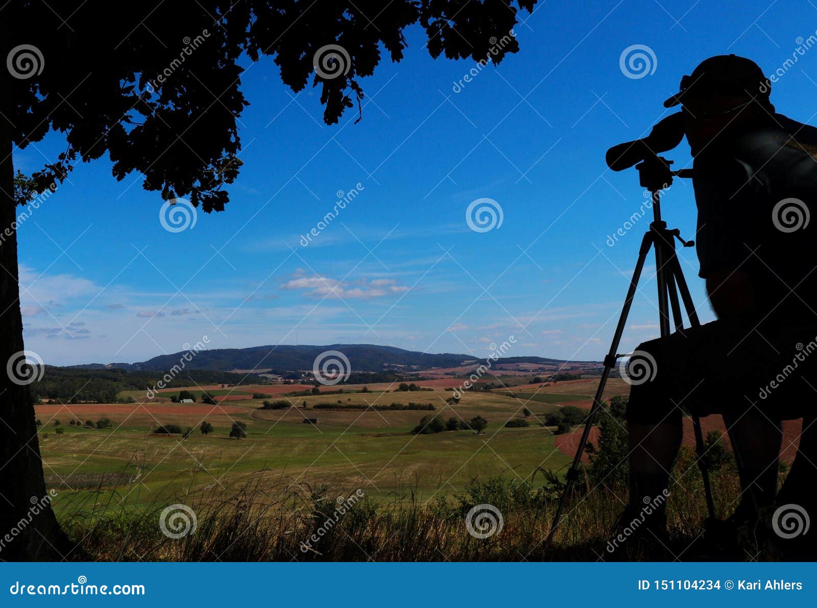 Looking Out Over the Fields and Mountains Editorial Stock Image - Image ...