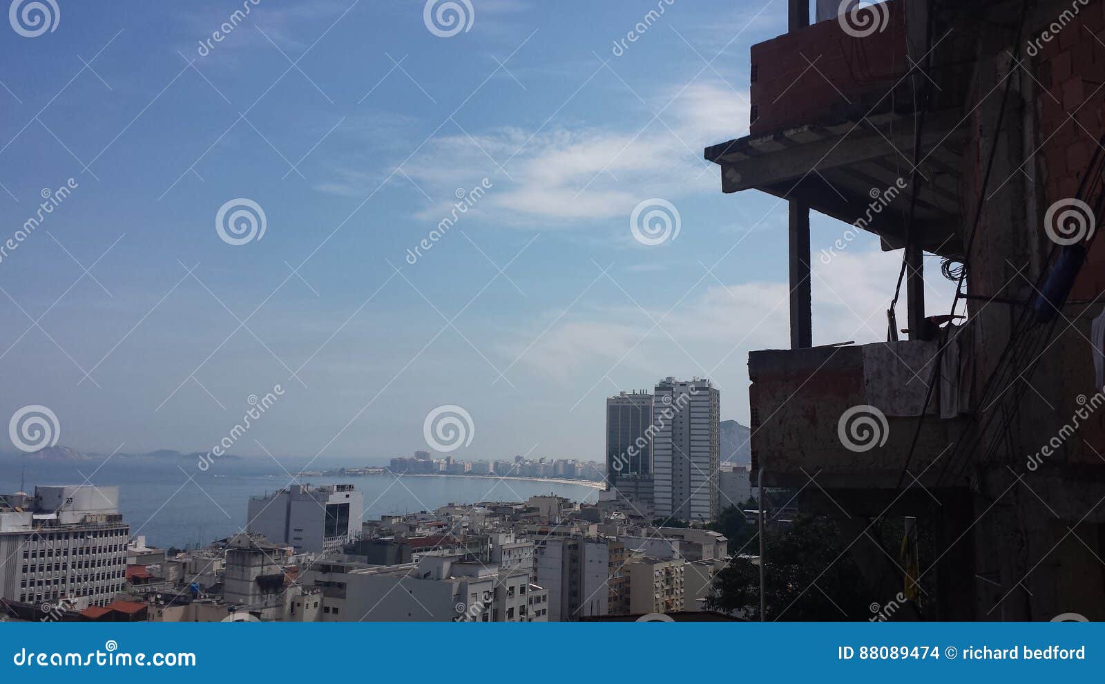 Looking Out Over Rio from Inside a Favela Stock Photo - Image of slum ...